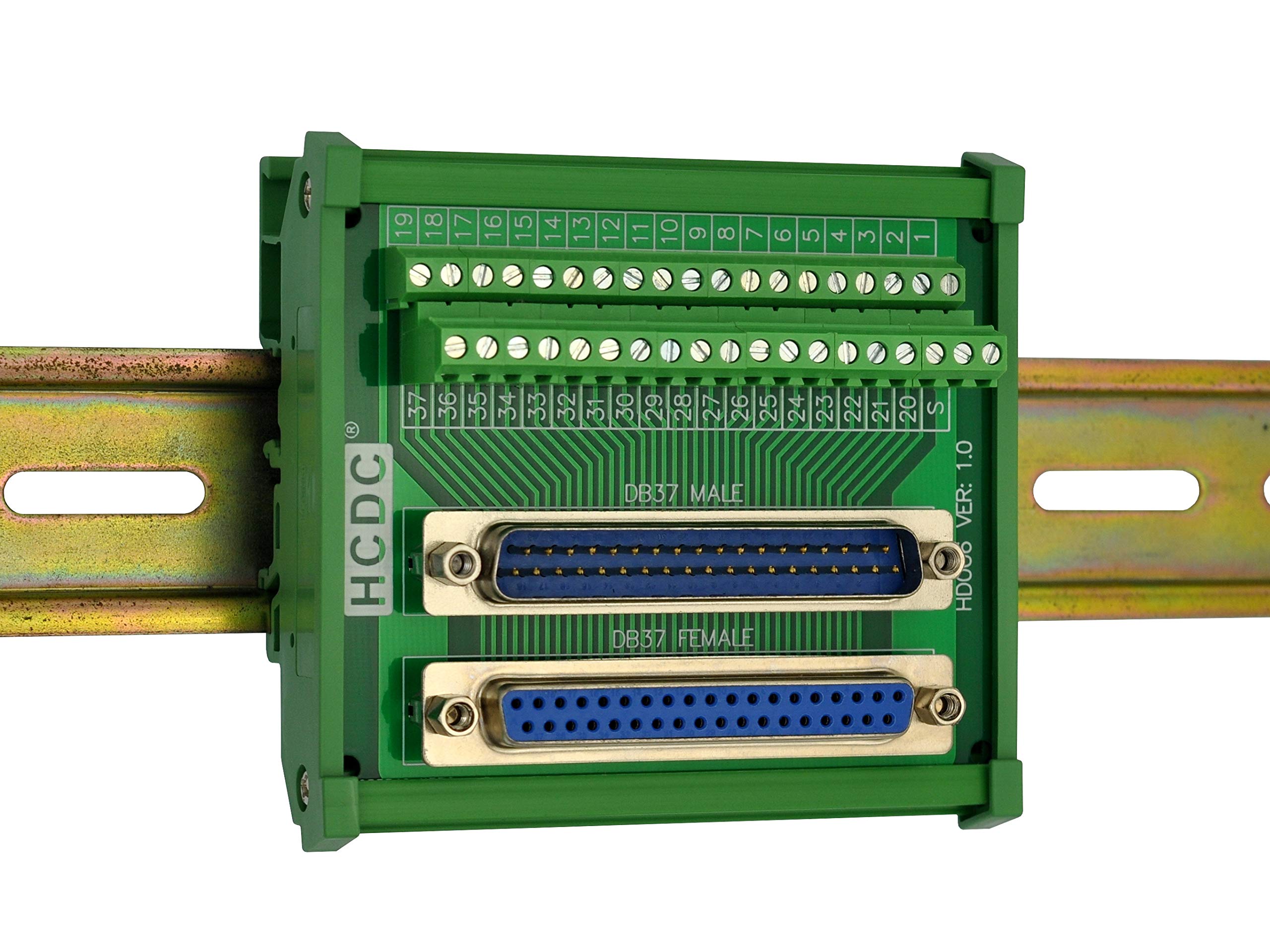 Snapklik.com : DIN Rail Mount D-SUB Male-Female Interface Module ...