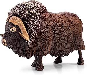 Atralo Service Wildlife Animal Model Toy Musk ox Figure Party Favors ...