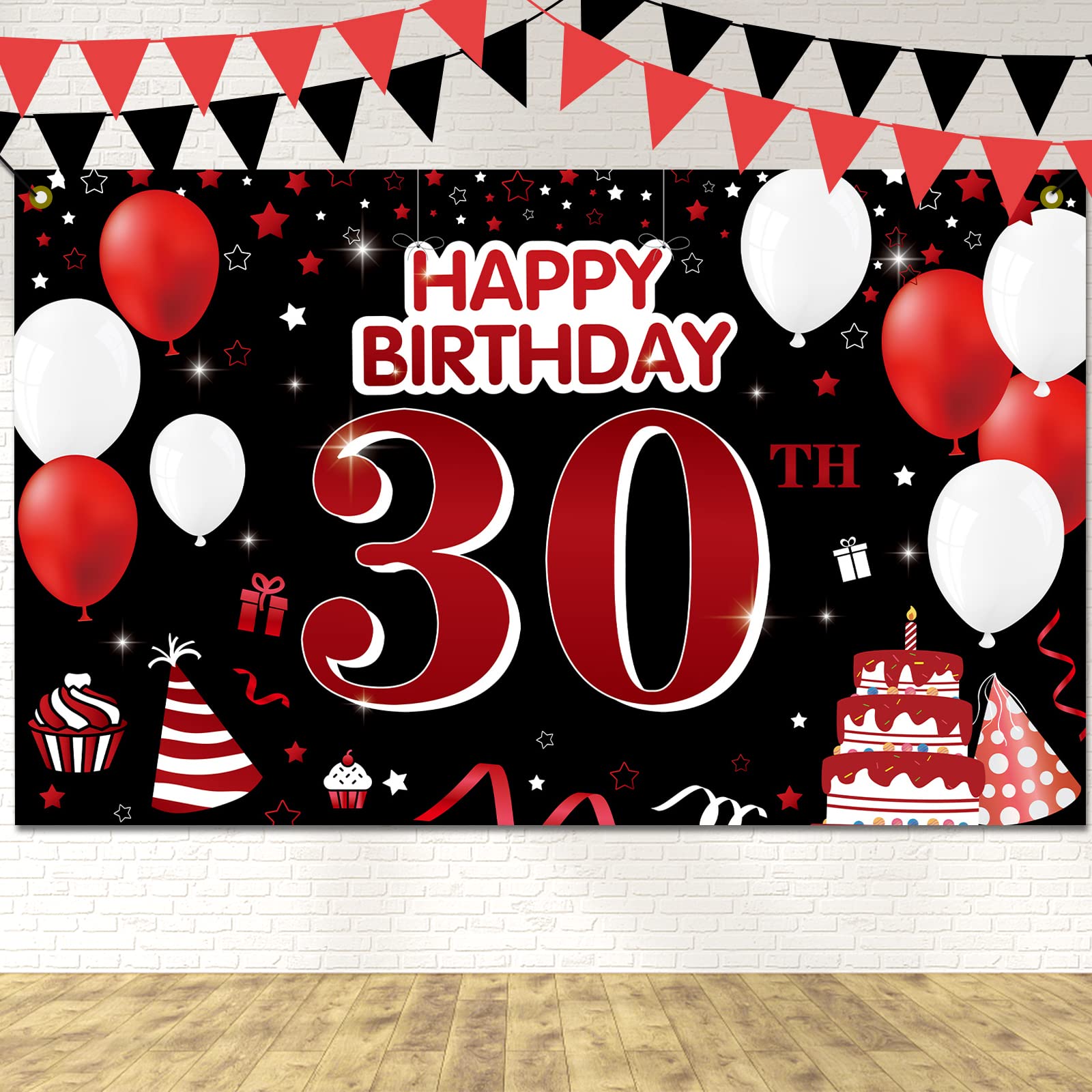 Amazon.com: Happy 30th Birthday Yard Banner, Happy 30th Birthday Banner ...