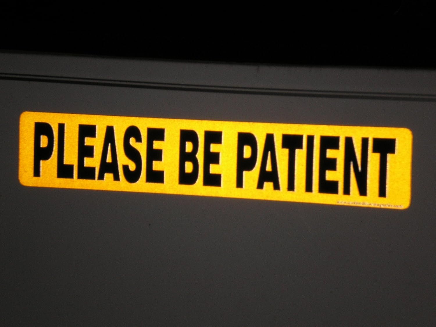 Amazon.com: Please Be Patient Reflective Magnet for the Student Driver ...