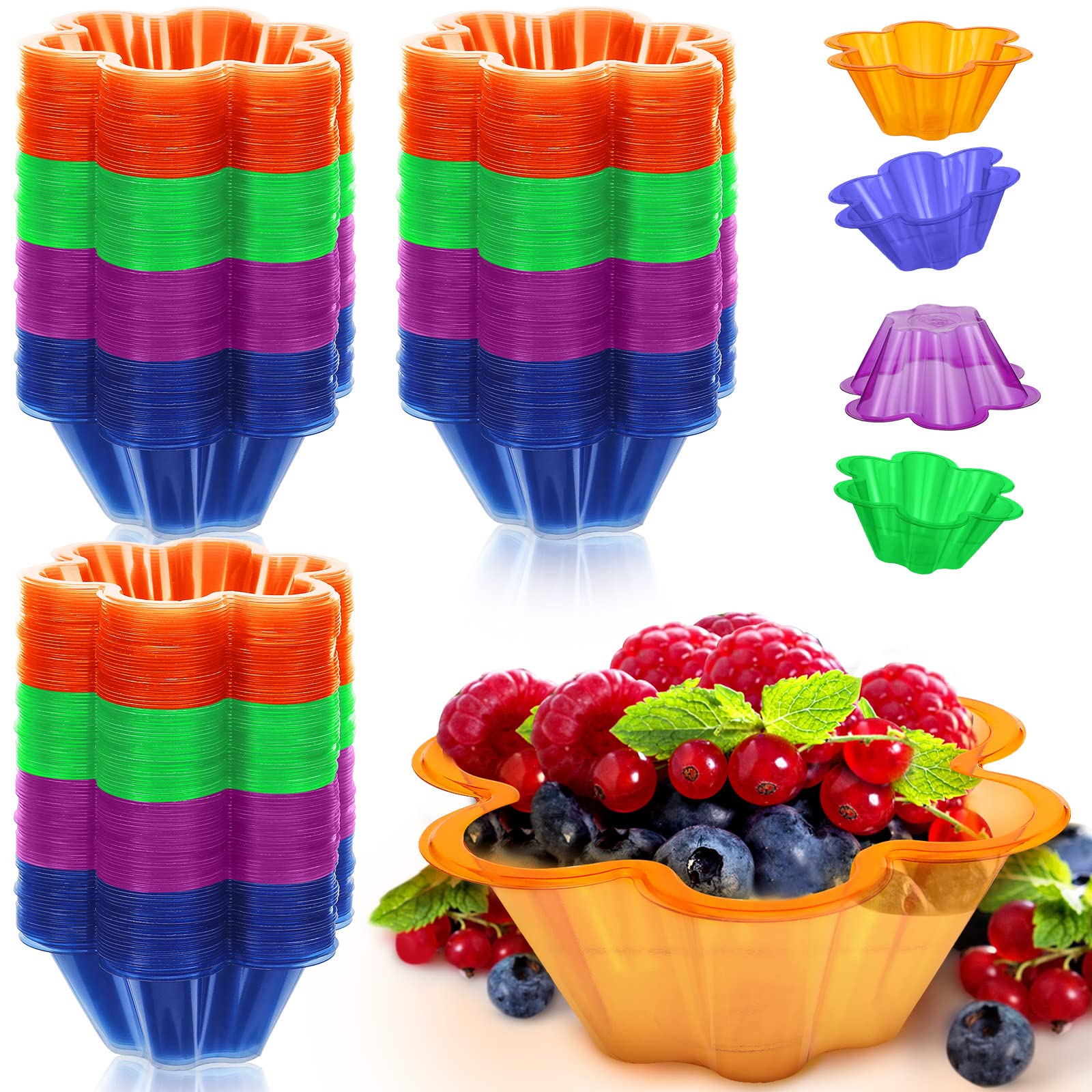 Mumufy 200 Pcs 8.5 oz Disposable Plastic Dessert Bowls,disposable ...