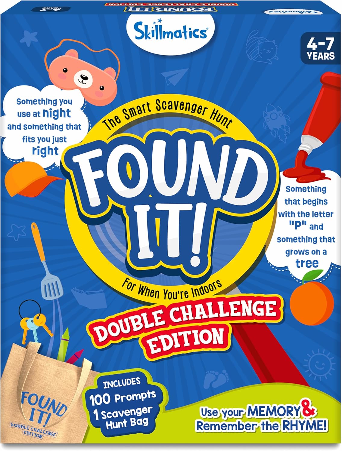 Amazon.com: Skillmatics Indoor Scavenger Hunt Card Game - Found It ...