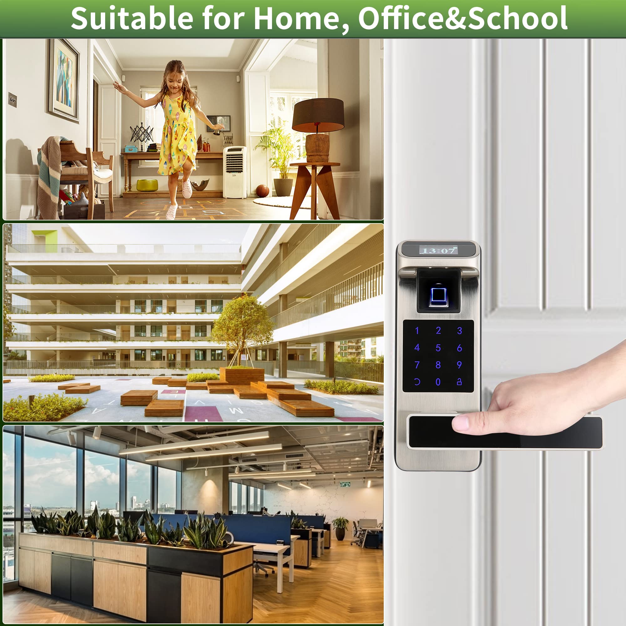 Buy HARFO Fingerprint Door Lock, Keyless Entry Door Lock with ...