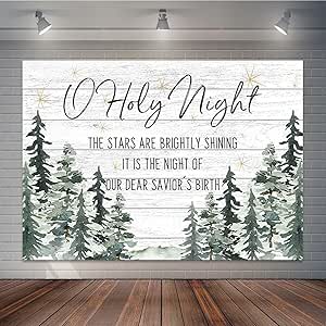 Amazon.com: Joliaco O Holy Night Backdrop Spiritual Christian Birth of ...