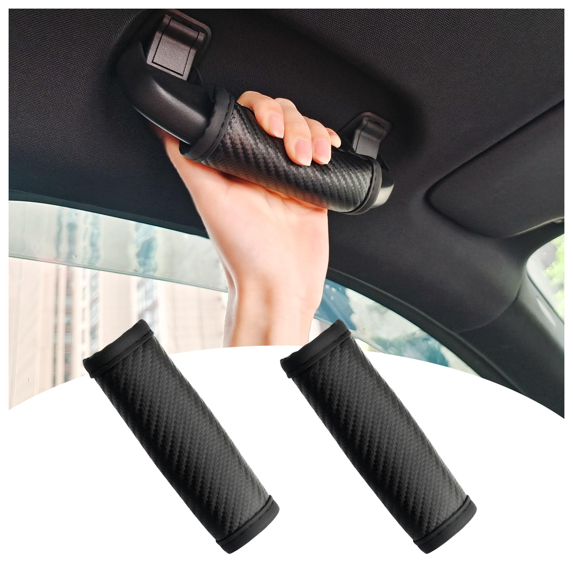Amazon.com: NHHC 2PCS Car Door Handle Protector,Carbon Fiber Car Door ...