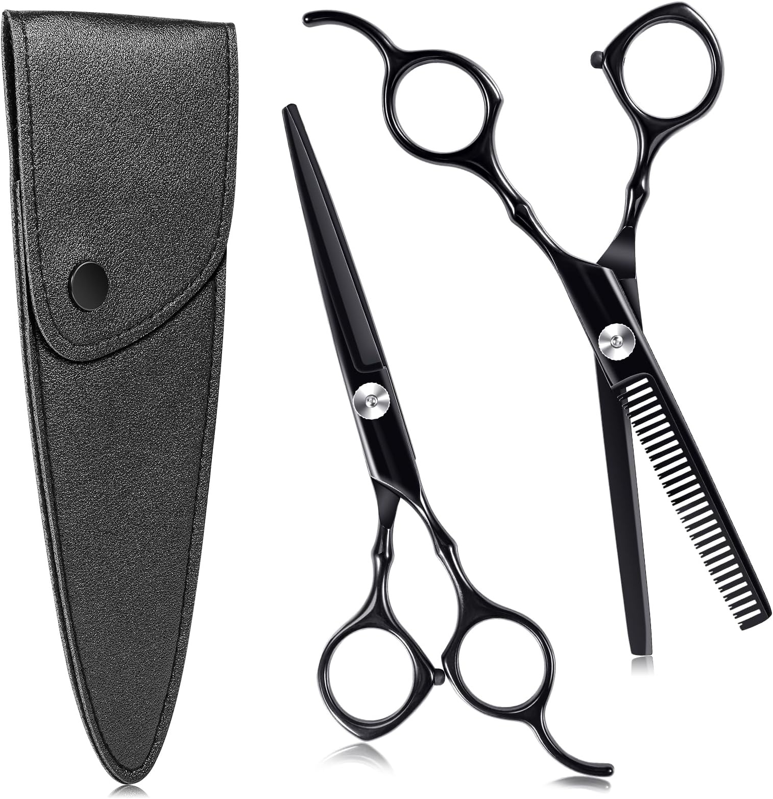 FATHBOOD Kit Ciseaux de Coiffure,10 Pcs en Acier Inoxydable ...