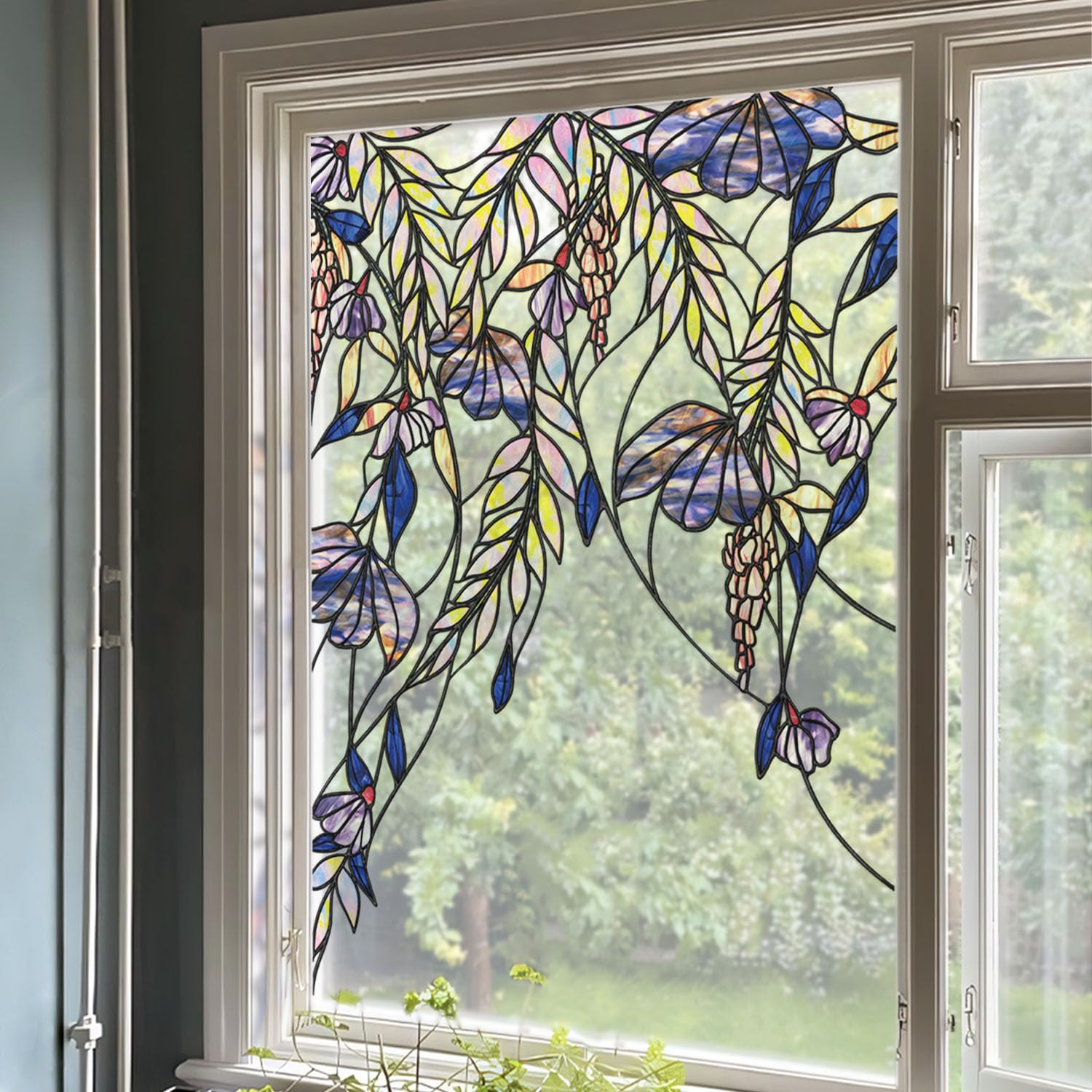 Faux Stained Glass Window Film European Stained Glass Stickers Church