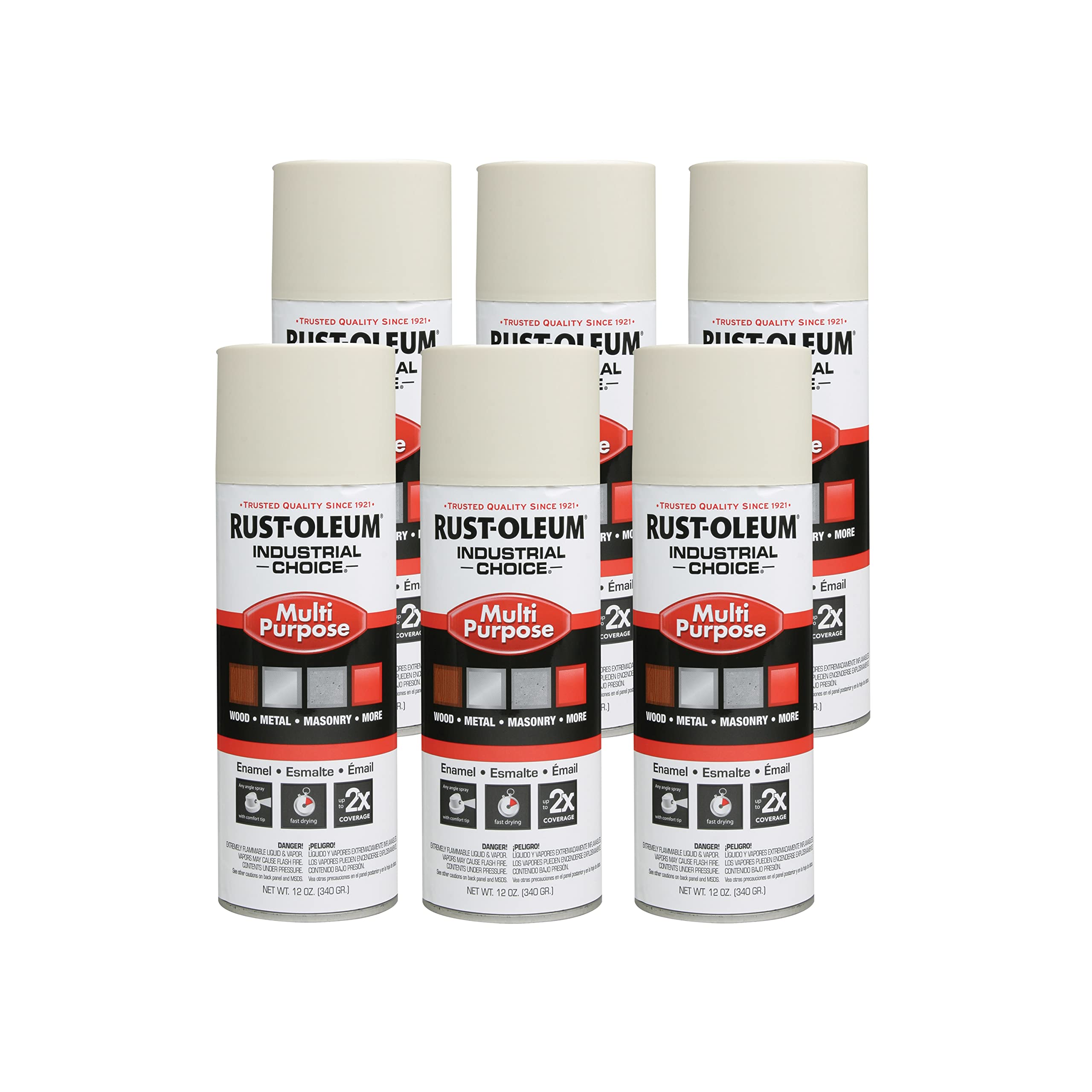 Rust-Oleum 1696830-6PK Industrial Choice 1600 System Multi-Purpose ...