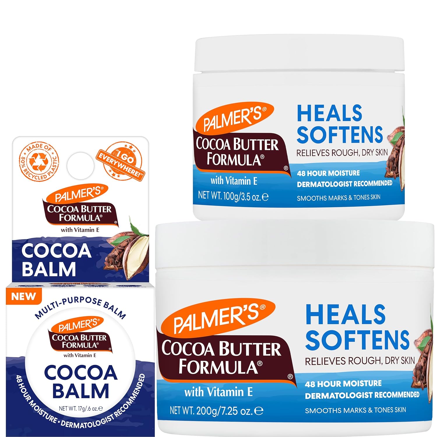 Amazon.com: Palmer's Cocoa Butter Formula Daily Skin Therapy Solid Body ...