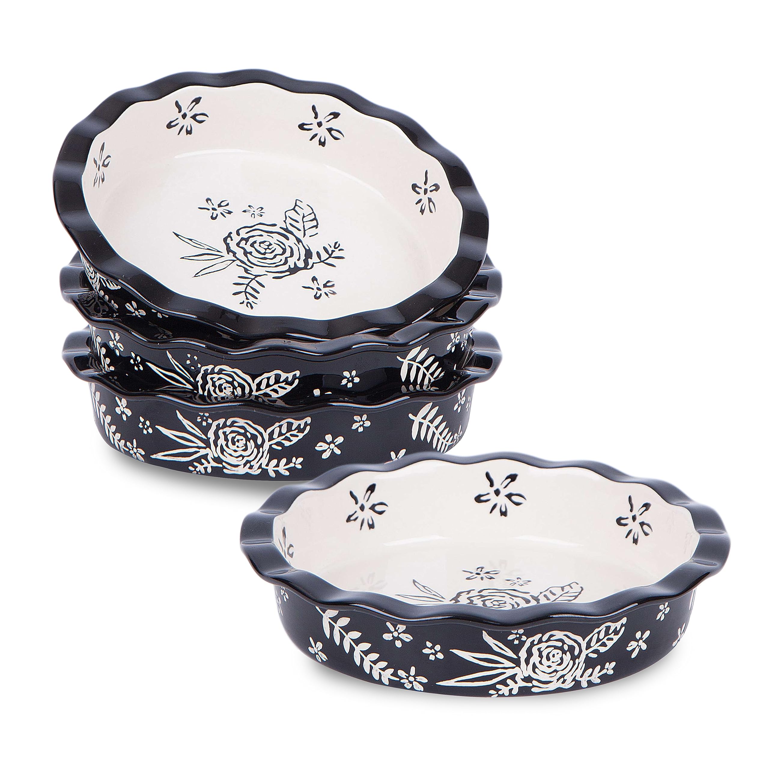 Wisenvoy Mini Pie Pans Ceramic Pie Plate Pie Pan Mini Pie Pans for ...