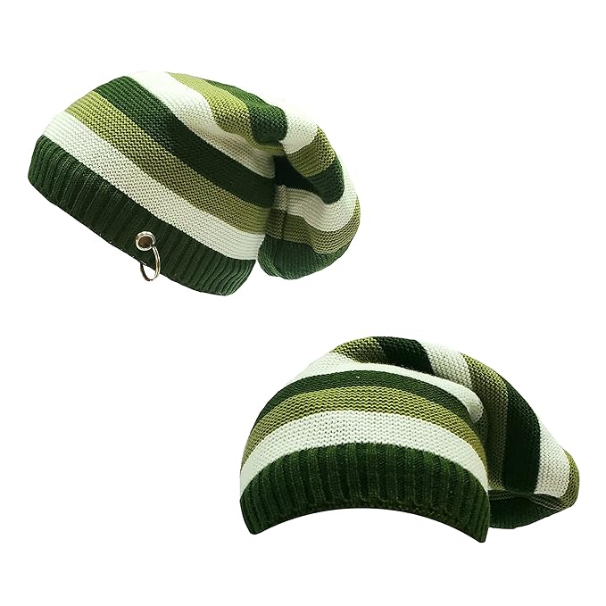 Buy Adult Wool Skull Beanie Caps For Man And Women (Dark Green/Black ...