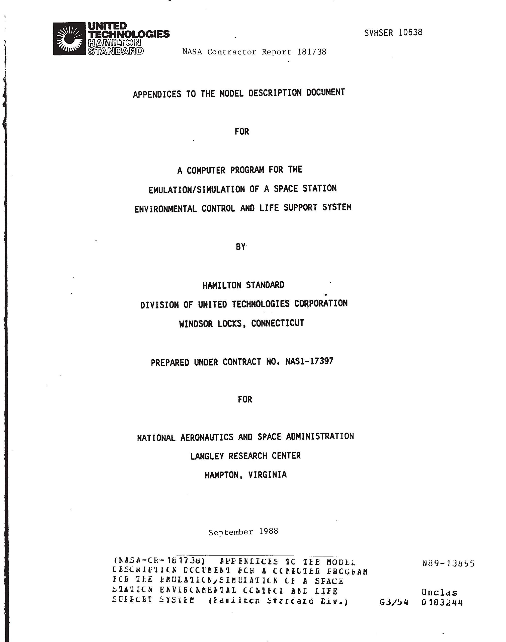 Buy Appendices to the model description document for a computer program ...