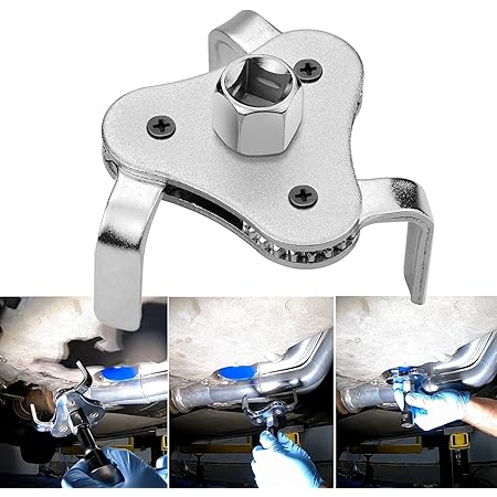 Amazon.com: Universal Oil Filter Wrench 3 Jaw Adjustable Oil Filter Removal Tool, 2 Way Oil ...