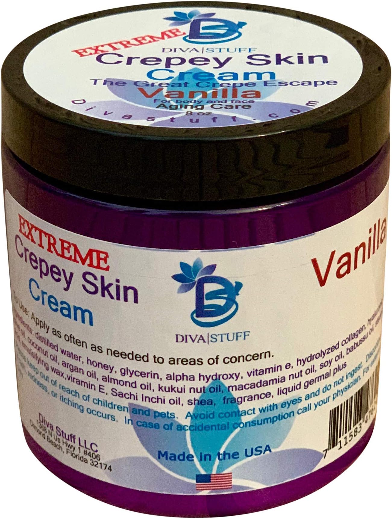 Amazon.com : Diva Stuff Extreme Crepey Skin Body & Face Cream With ...