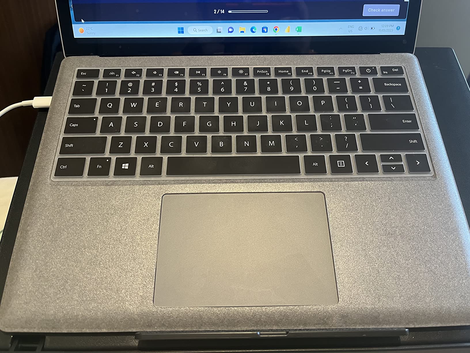 XISICIAO Full size keyboard palm rest cover for Microsoft Surface ...