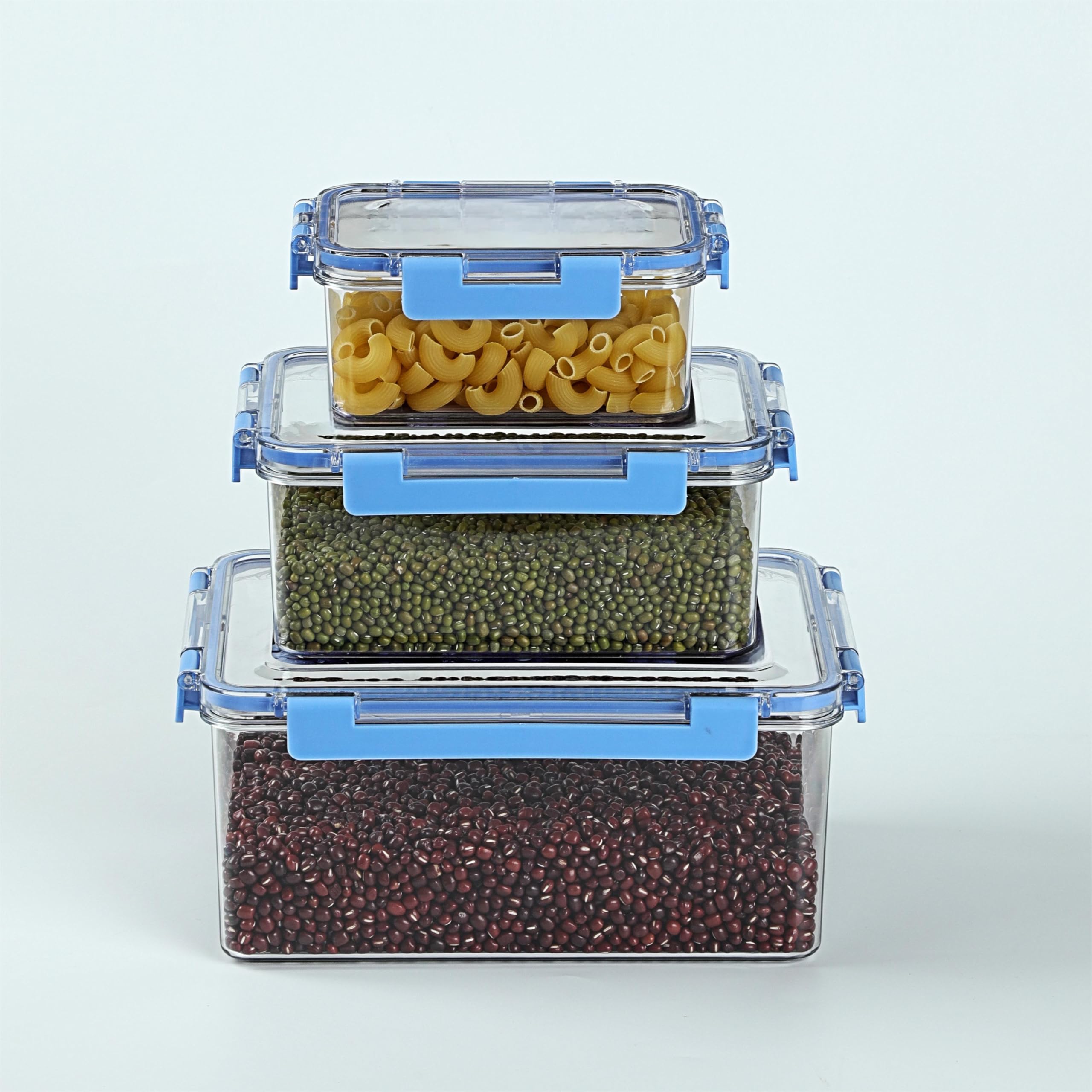 Amazon.com: WHALEZZ 6 PCS Food Storage Containers with Lids (3 Lids & 3 ...