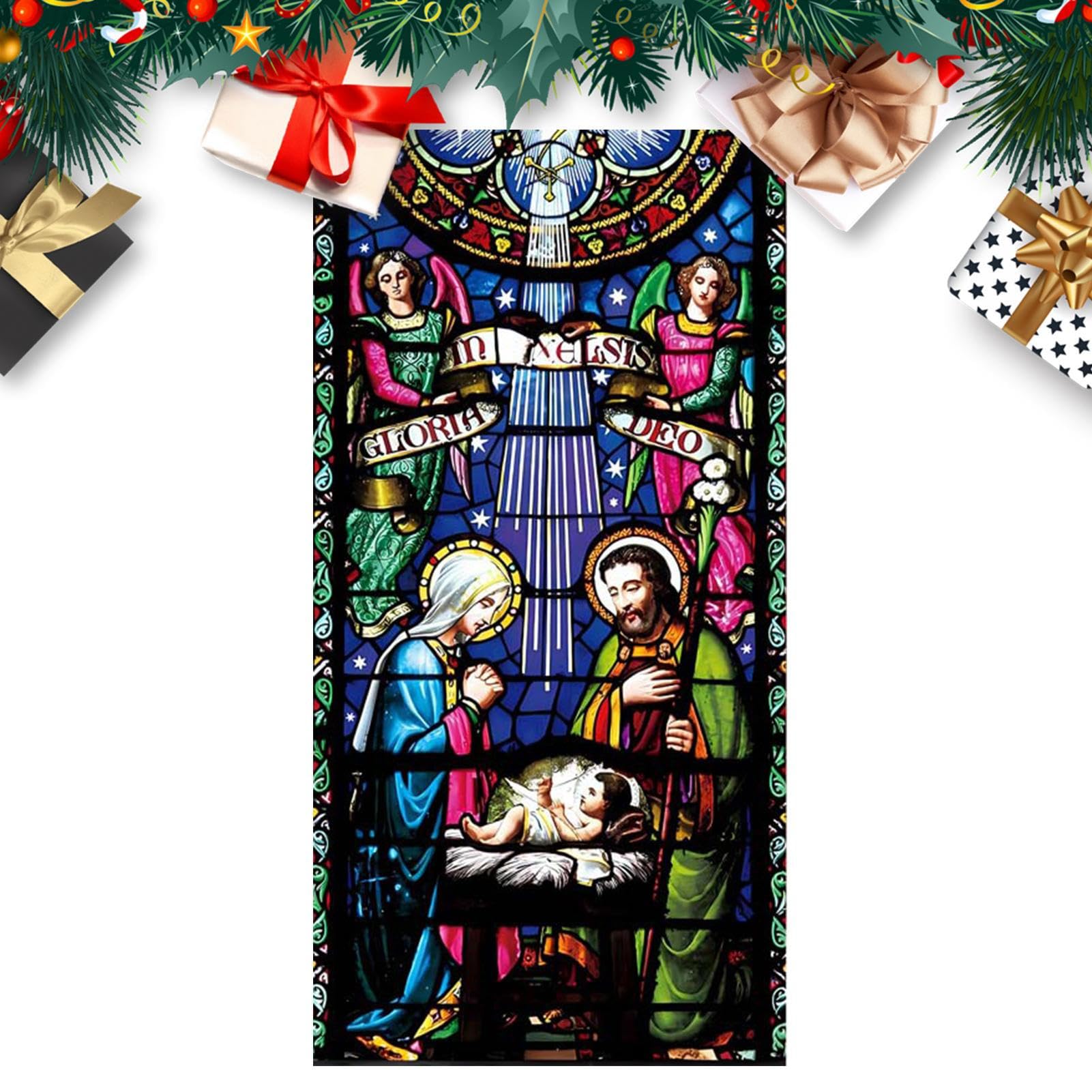 Banner De Feliz Navidad Con Escena De La Natividad Carteleras De