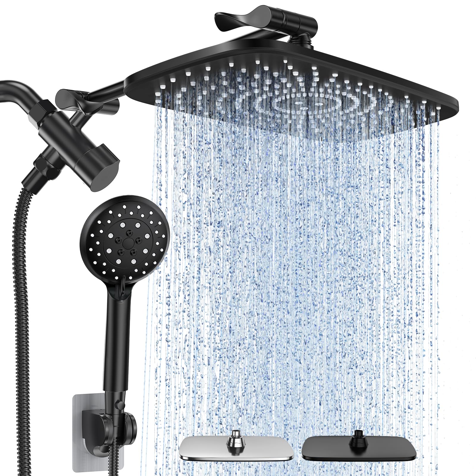 Snapklik.com : Veken High Pressure Rain Shower Head Combo