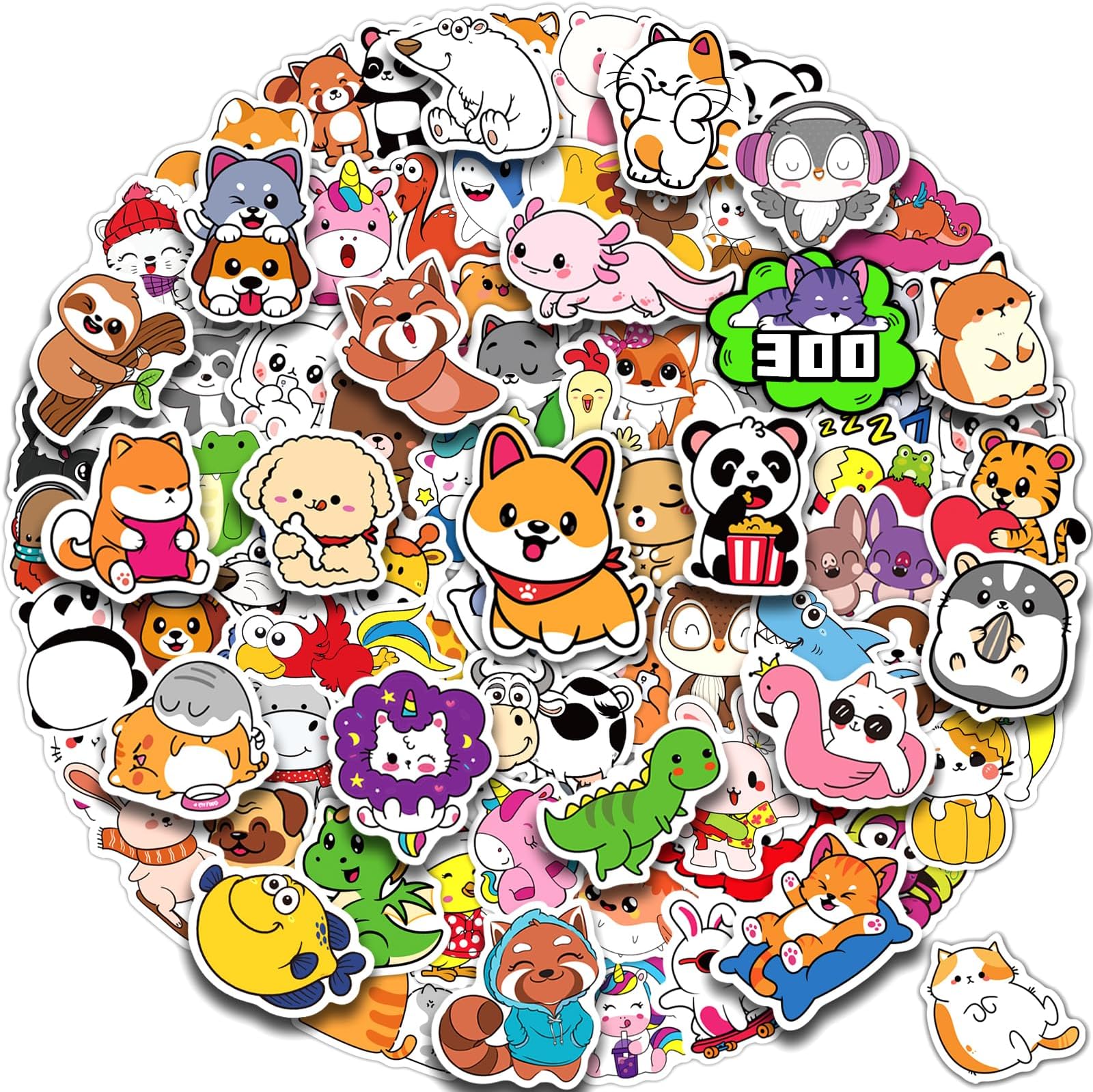 Amazon.com: 1200PCS Water Bottle Cute Animal Stickers for Kids ...
