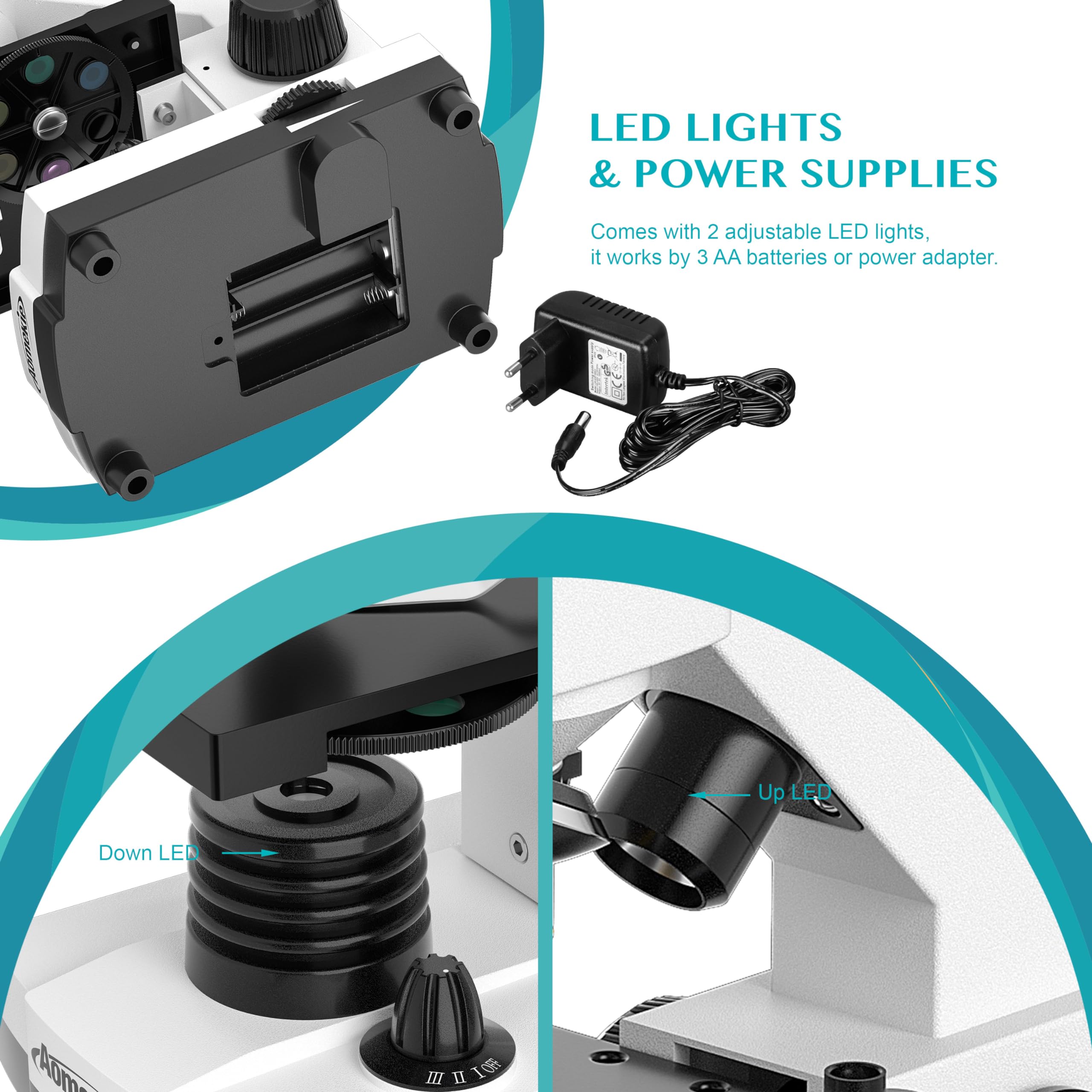 Snapklik.com : Aomekie AO1003 64X-160X-640X Biological Compound ...