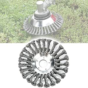 Amazon.com: JonPhoe 6 inch Rotary Weed Brush Steel Wire Weed Eater ...