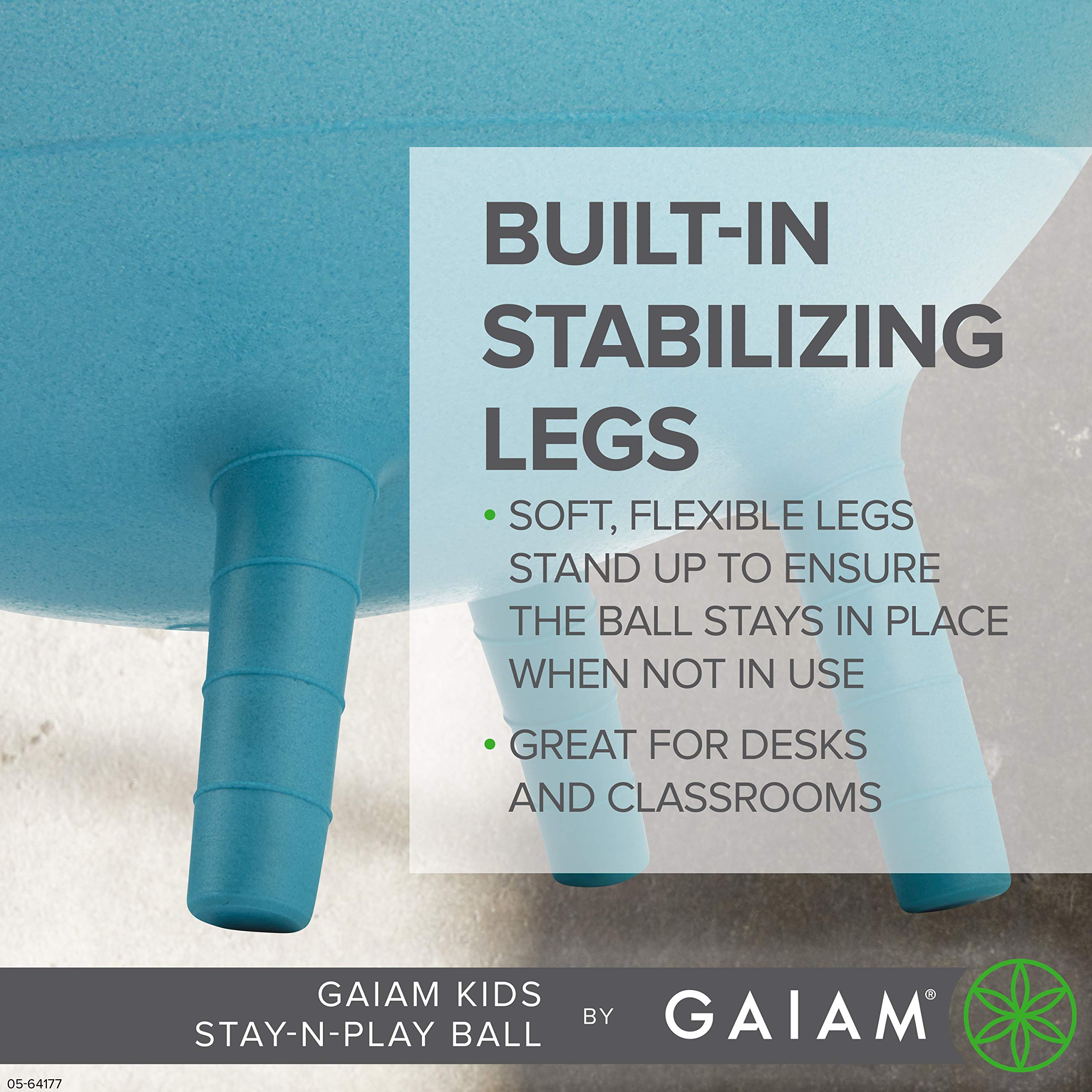 Snapklik.com : Gaiam Kids Stay-N-Play Childrens Balance Ball - Flexible ...