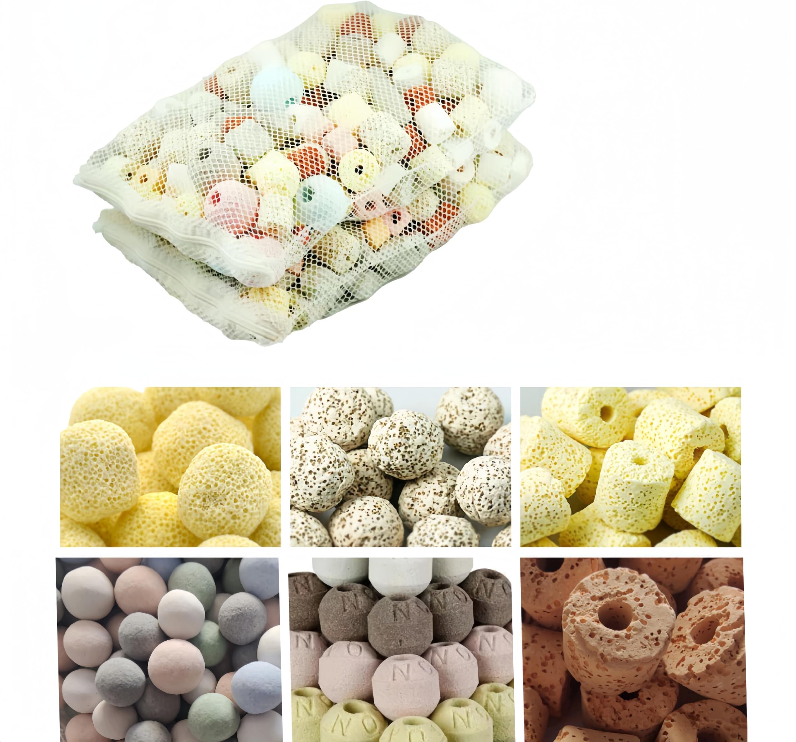 Amazon.com : CIELONI 1000g, 2.2lb【No ore】 Aquarium bio Media,6 in 1 ...