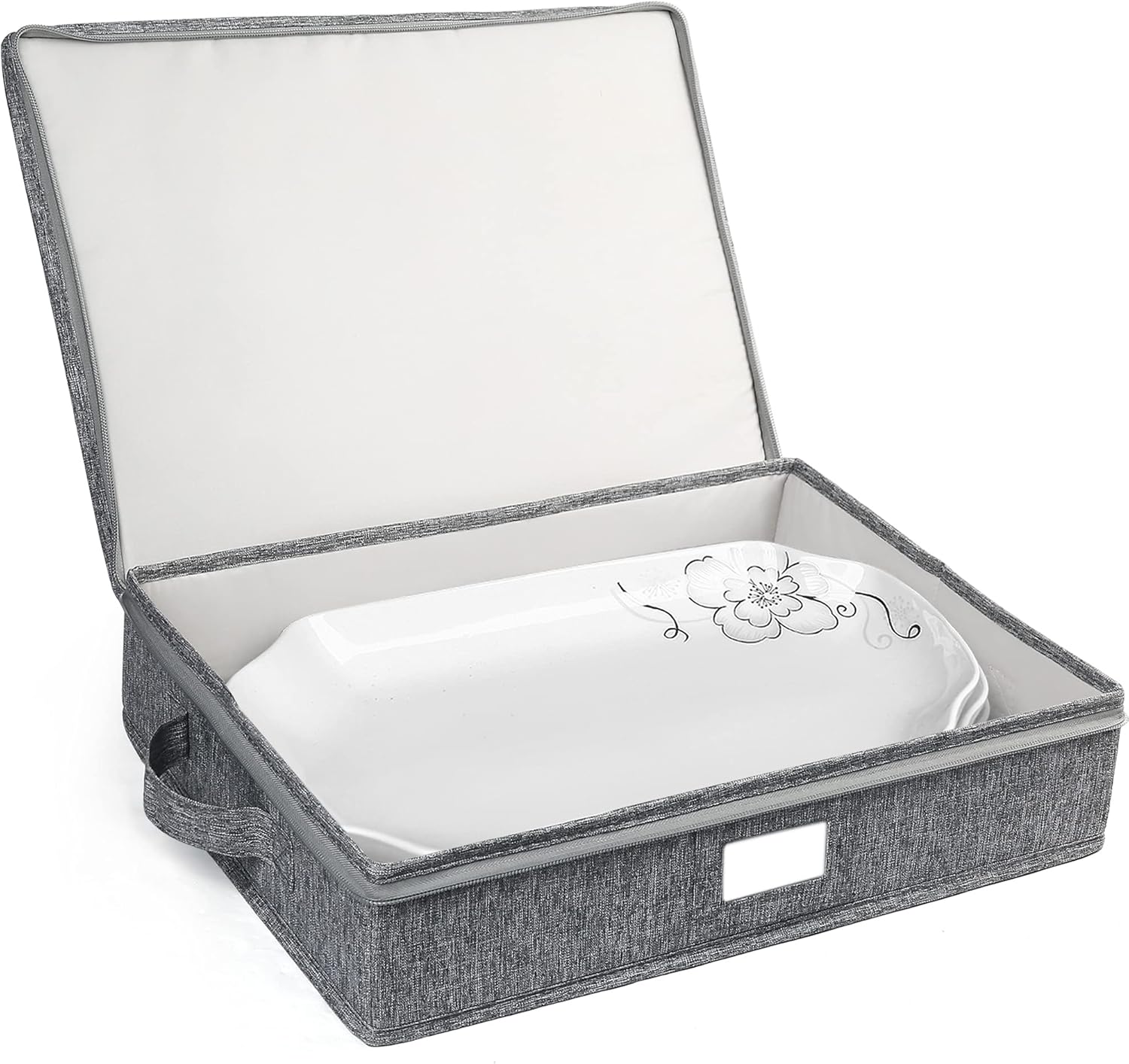 Amazon.com: LotFancy Platter Storage Case, Hard Shell, China Storage ...