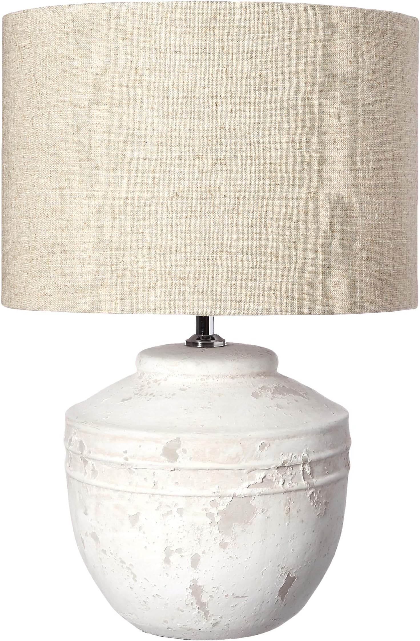 Amazon.com: Creative Co-Op Farmhouse Glass Pleated Jute Shade, Clear ...