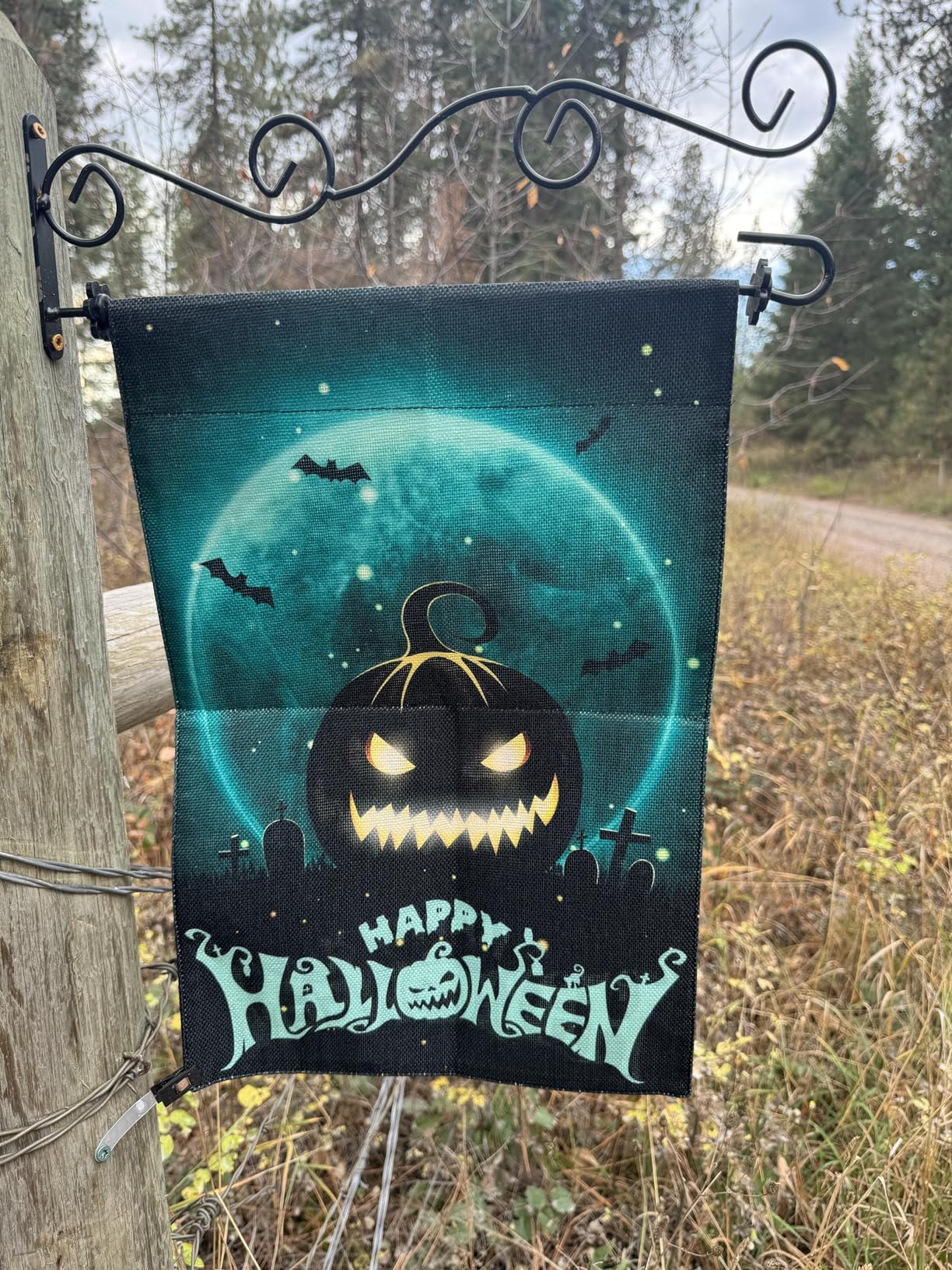 Amazon.com : Happy Halloween Garden Flag 12 x 18 Inch Burlap Vertical ...