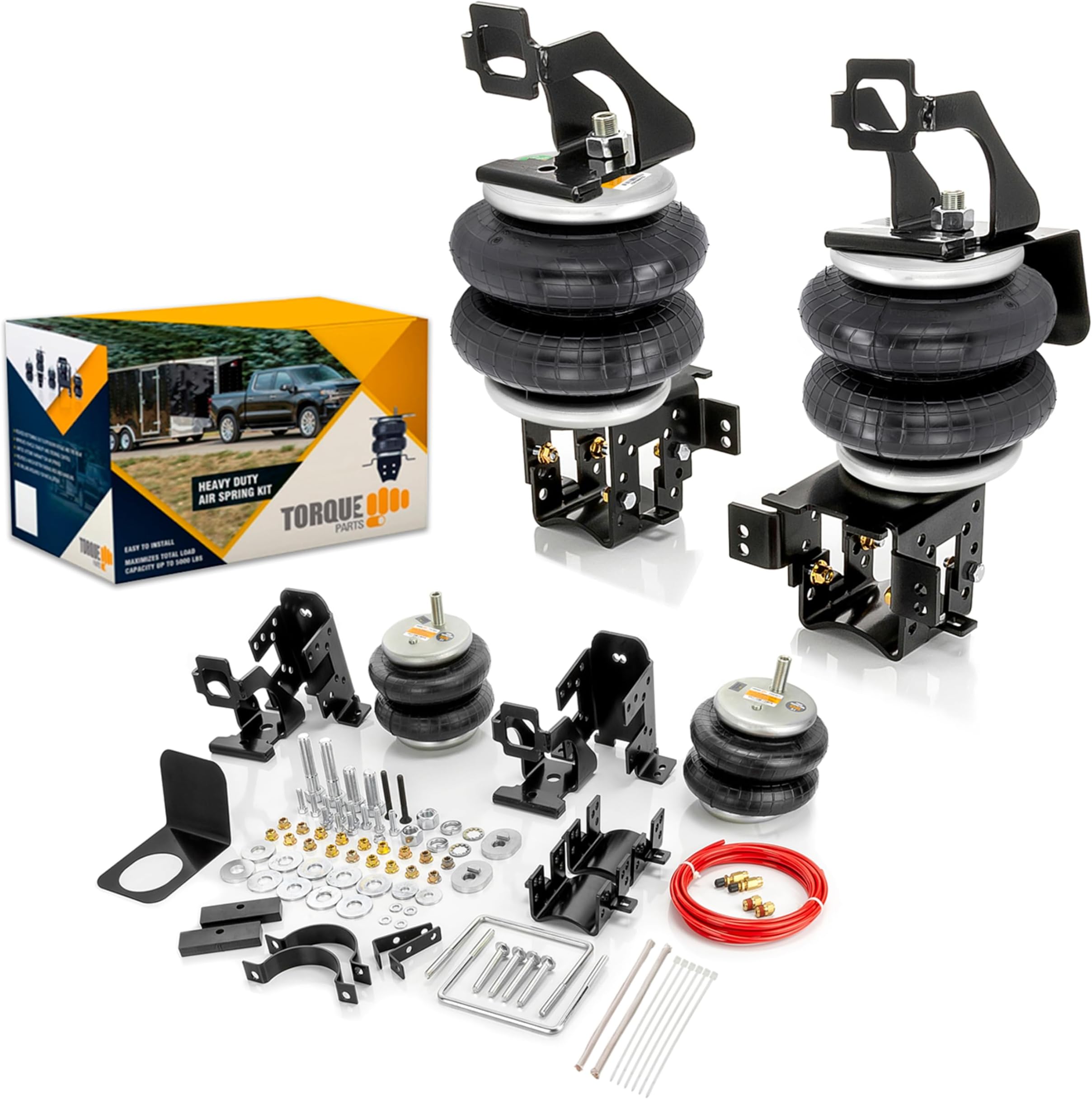 Amazon.com: TORQUE Airbag Air Bag Suspension Kit for 1999-2004 Ford ...