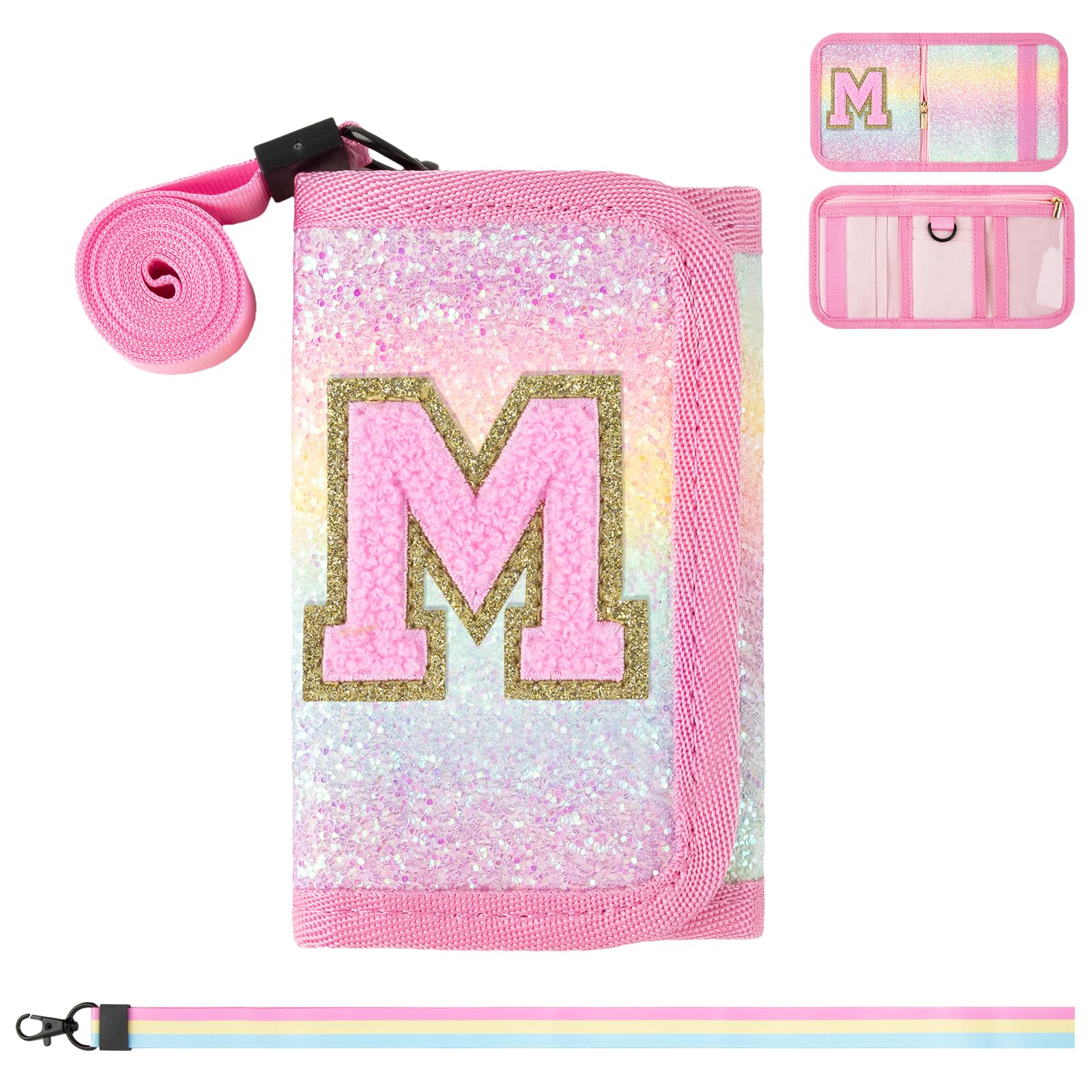 Amazon.com: Girls Wallets for Kids 2 3 4 5 6 7 8 9 10 Year Old, Personalized Initial Purse for ...