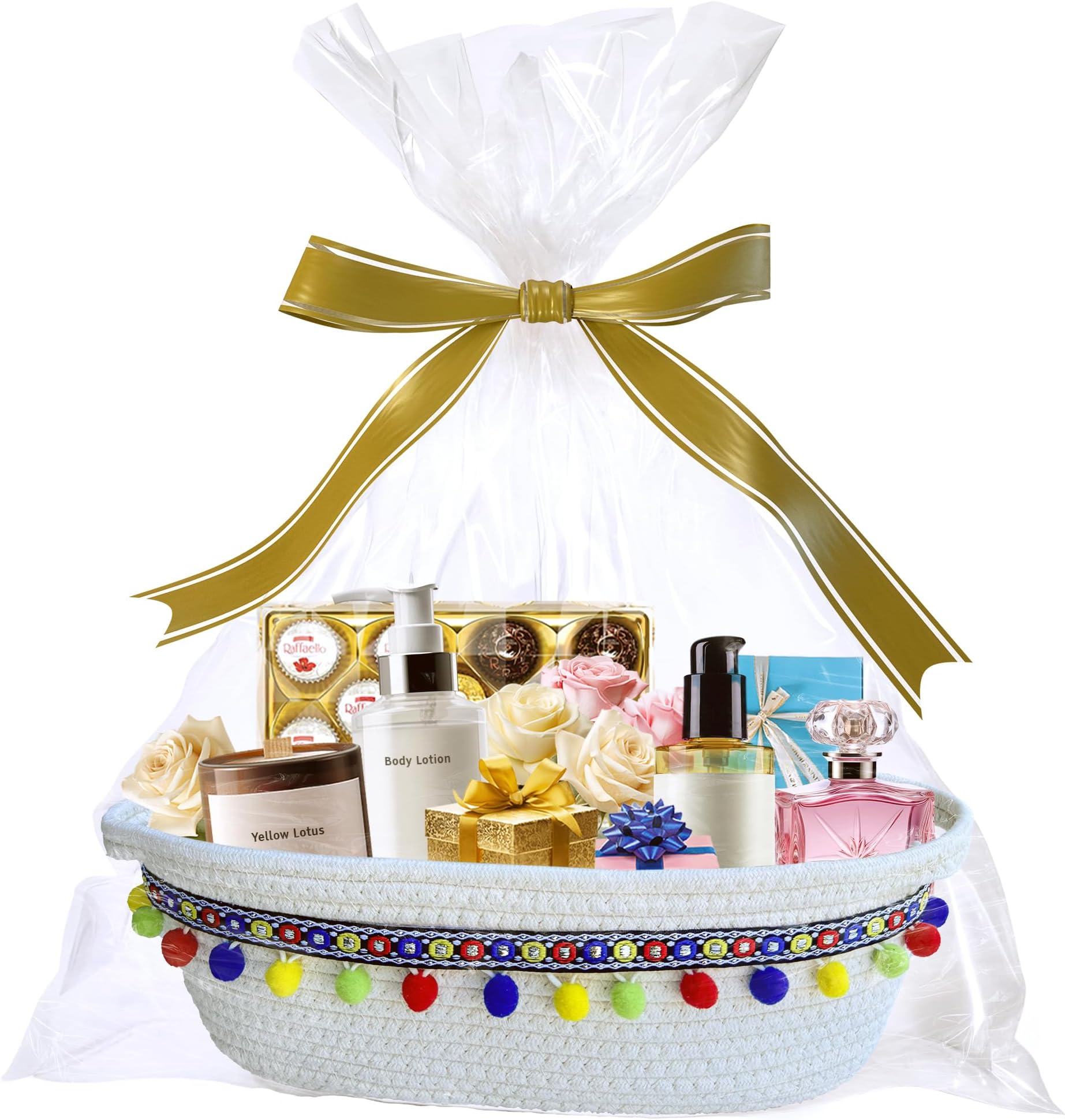 Amazon.com : CHICVITA Gift Basket Empty to Fill, Woven Baskets for ...