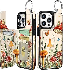 Amazon.com: Shorogyt Compatible with iPhone 13 Pro Wallet Case with Card Holder - Designer ...