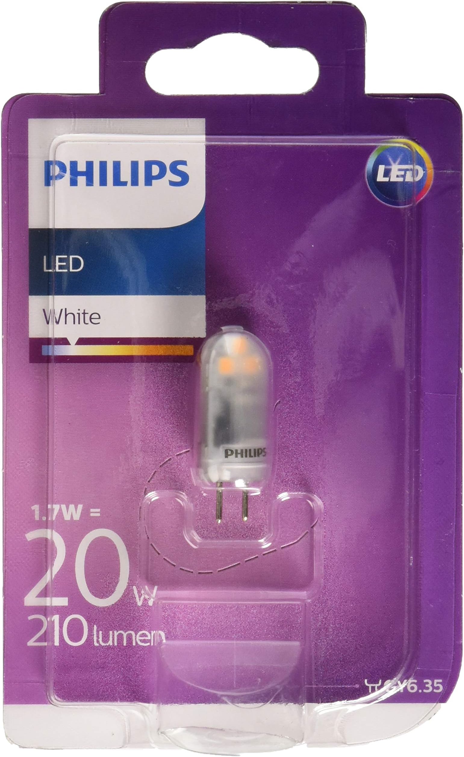 Philips LED Capsule GY6.35 1.7-20W WH 12V 1BC/6 : Amazon.co.uk: Lighting