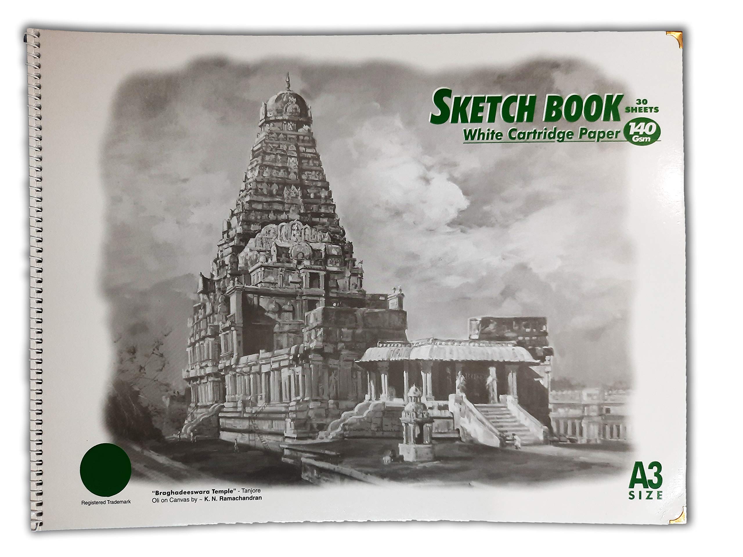 LRS Sketch Book A3 Size - 30 Sheets(60 Pages) - Natural Cartridge Paper ...
