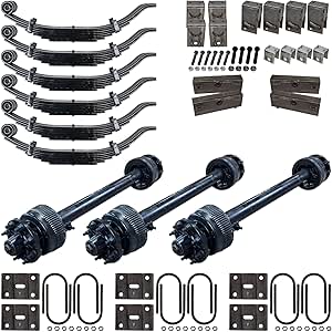 Amazon.com: The Trailer Parts Outlet - 15,000 lb TK Triple Axle Kit ...