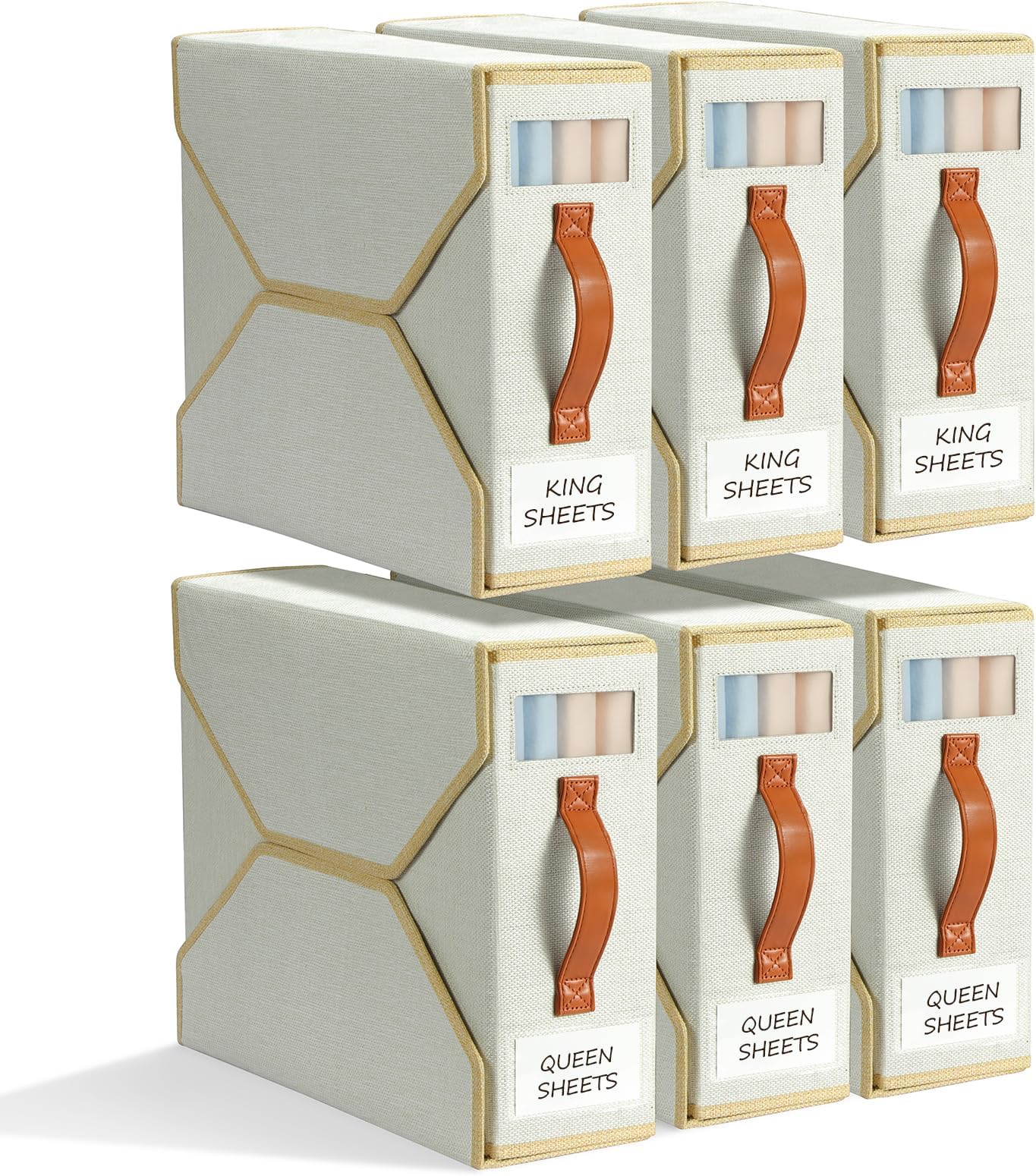 Amazon.com: Plastic Bed Sheet Organizers and Storage - Sheet Set ...