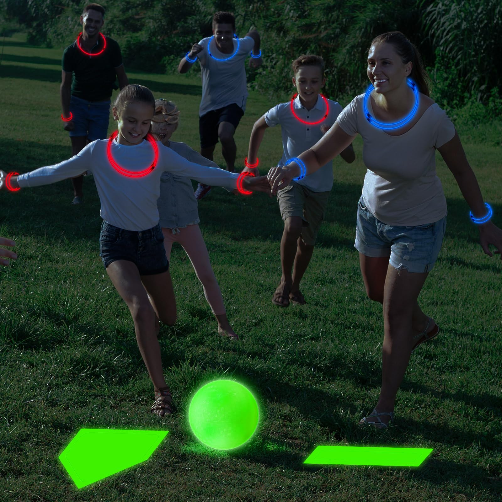 Snapklik.com : Hiboom 13 Pcs Glow In The Dark Kickball Dodgeball Set ...