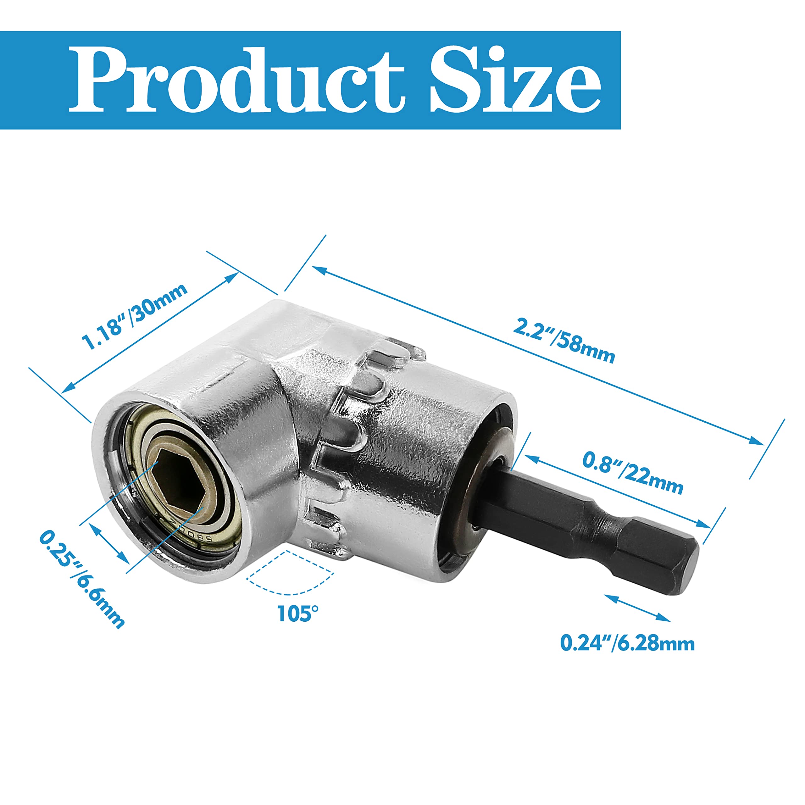 Snapklik.com : Jamiikury 105 Degree Right Angle Driver, Power ...