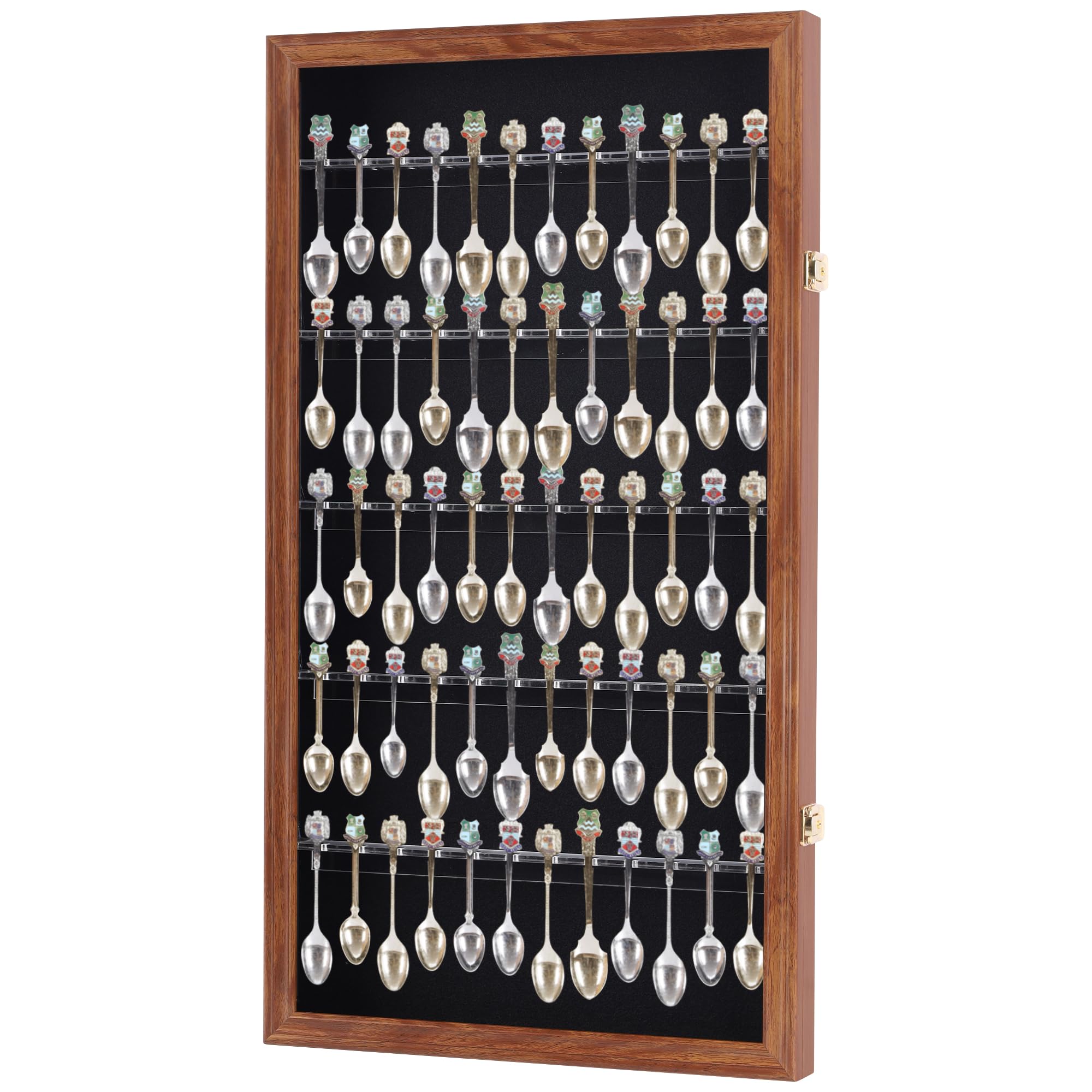 Amazon.com: 60 Souvenir Spoon Tea Spoon Display Case Rack Holder Wall ...