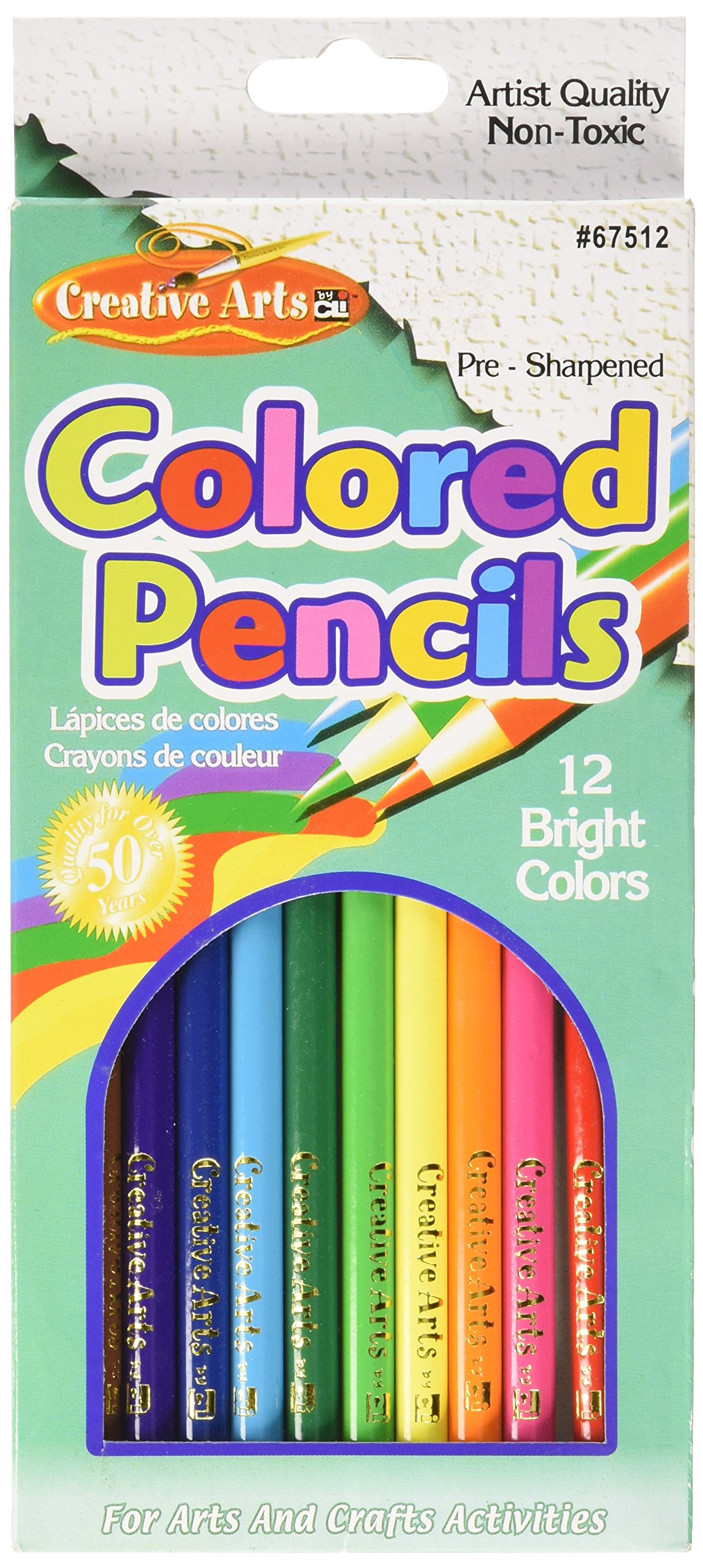 Snapklik.com : Charles Leonard Pre-Sharpened Colored Pencils, Assorted ...
