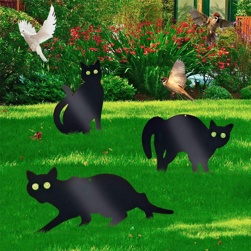 harupink Pack of 3 Metal Bird Scarer Scarers for Garden (Bird, Animals ...