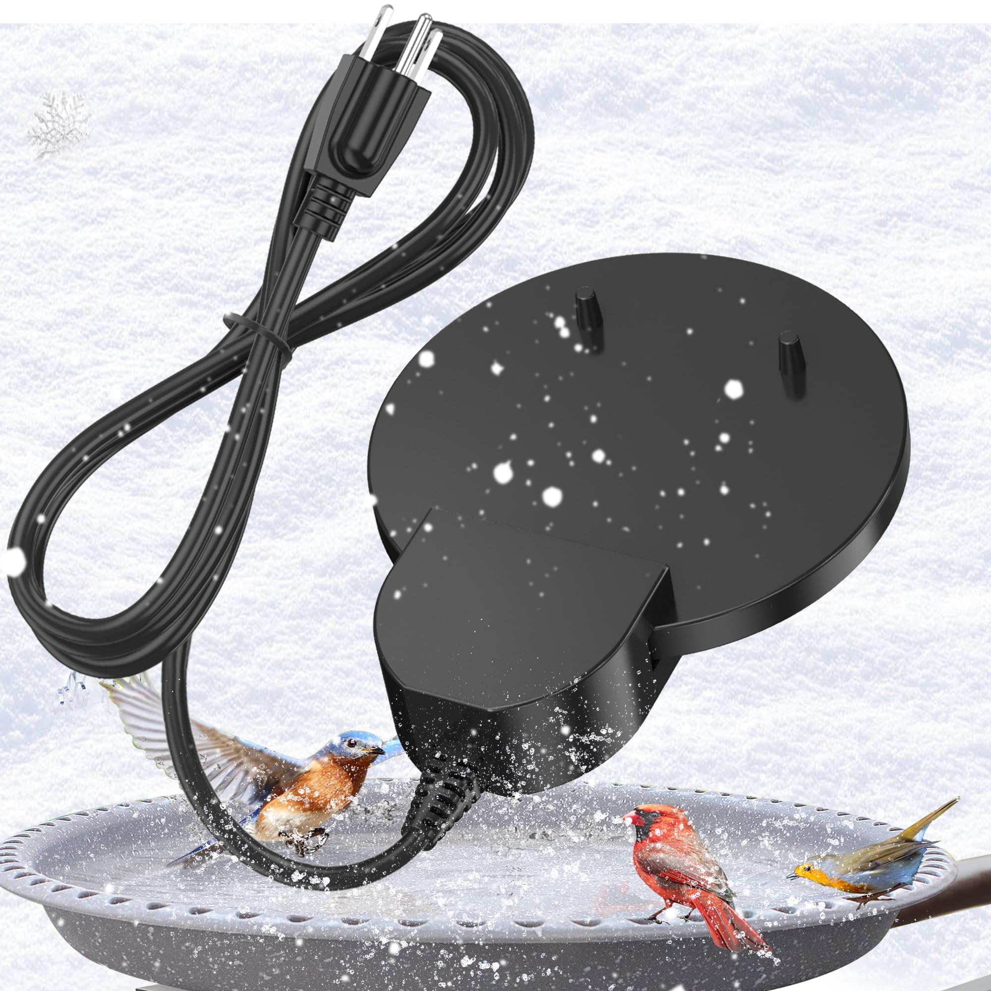 Amazon.com : Aispama Bird Bath Heater Chicken Water Heater for Outdoors ...