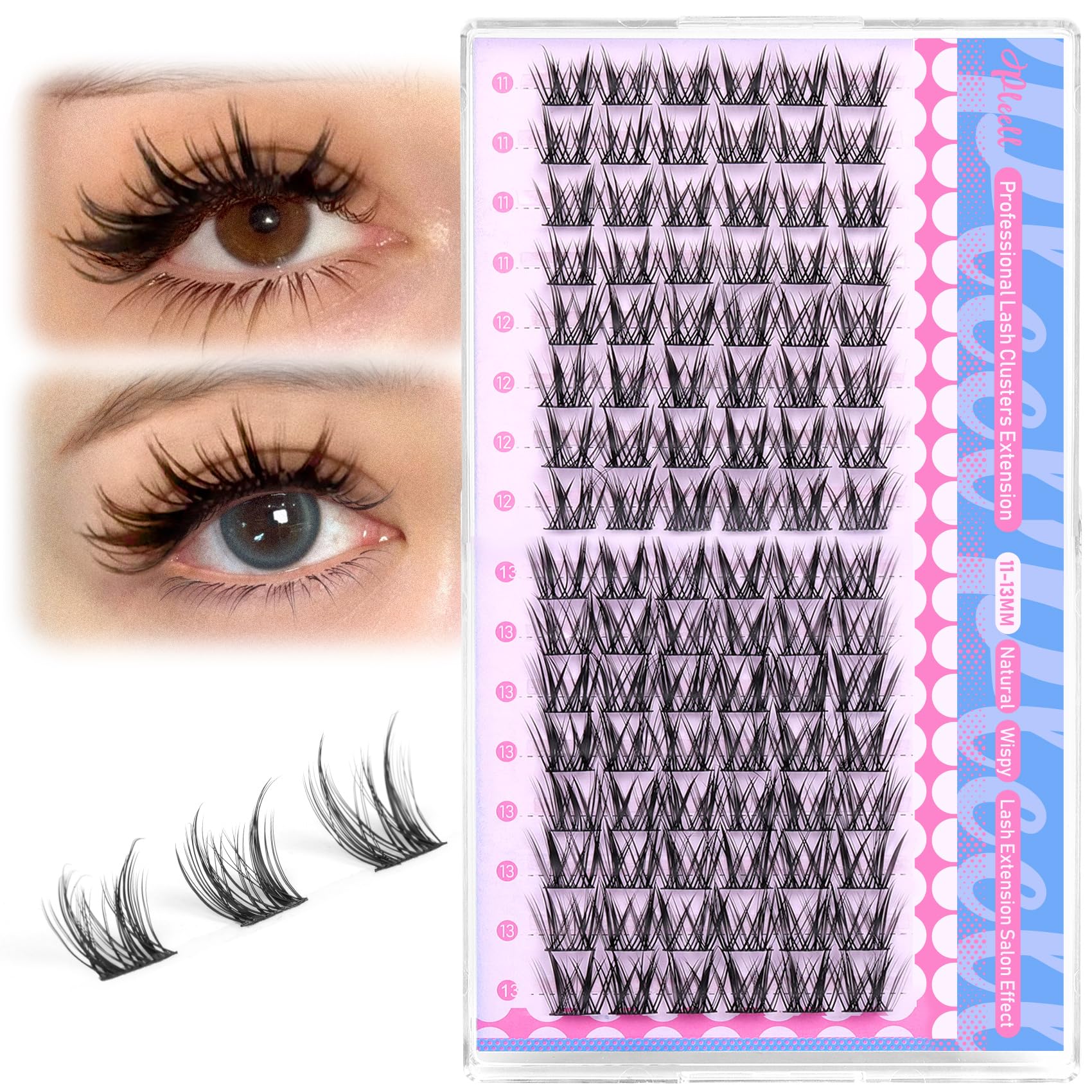 Amazon.com: Wispy Manga Lash Clusters Natural Cluster Eyelash ...