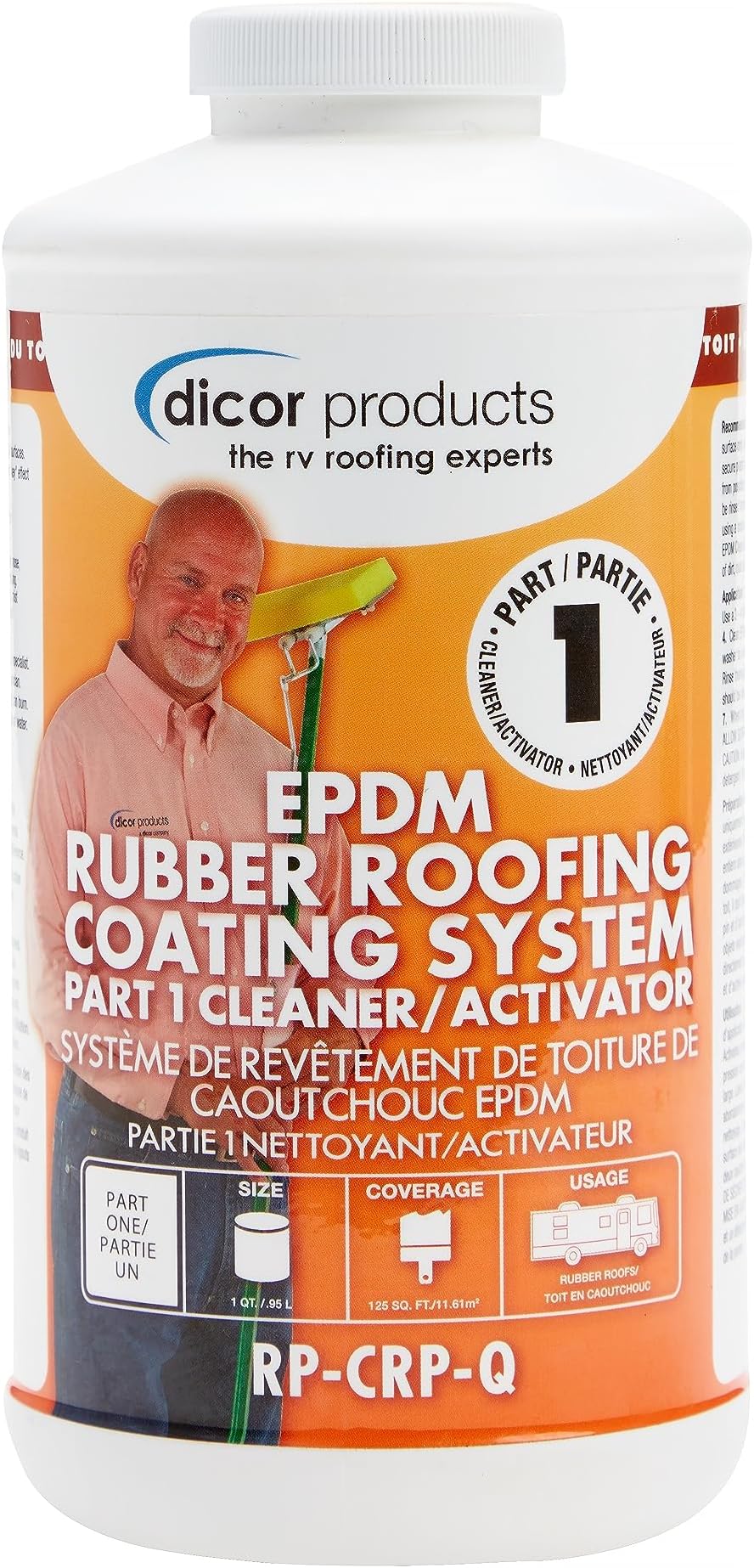 Dicor RPCRPQ EPDM Rubber Roofing Coating System roof Cleaner/Activator ...