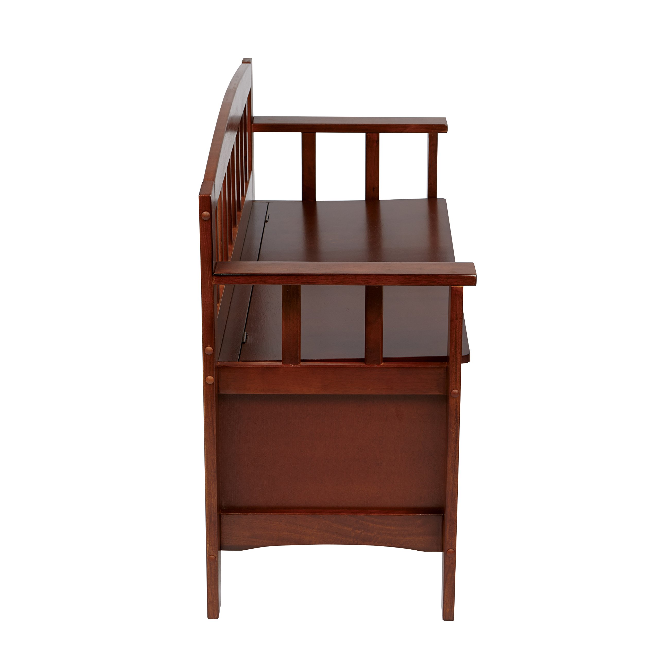 Mission Style Bench Rail Reese Entryway Bench | Timber Shack