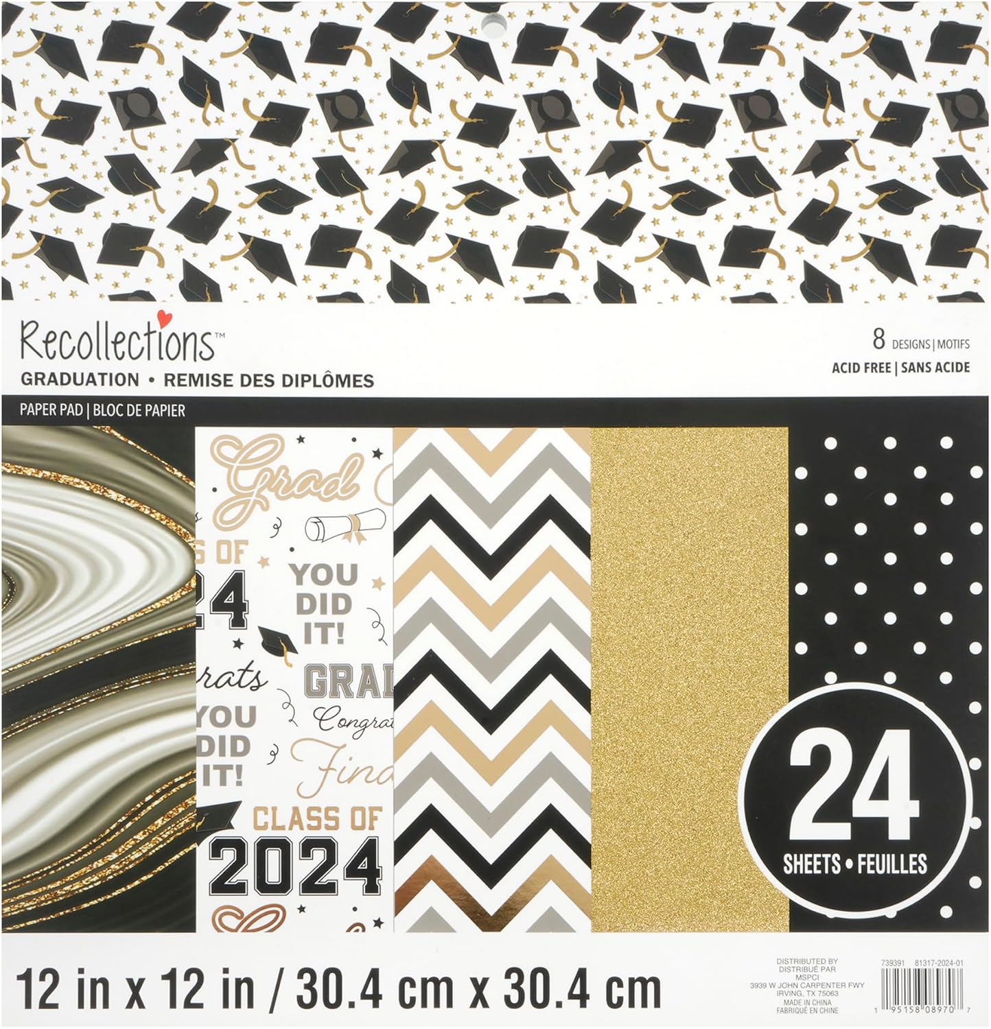 Amazon.com: Graduation Paper Pad by Recollections™, 12" x 12 ...