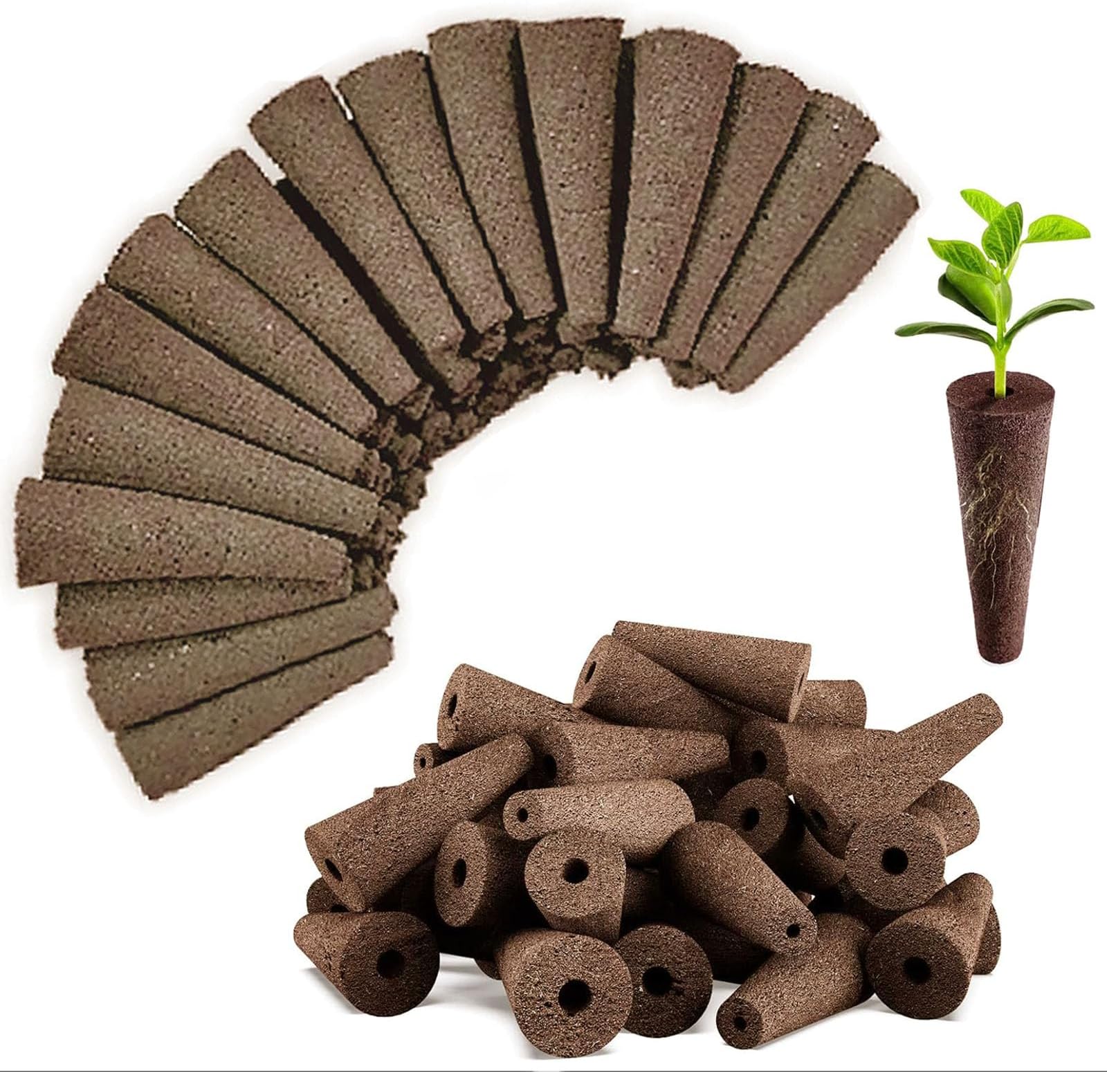 Amazon.com : EVERECOO 30 Pack Seed Starter Sponges Compatible with ...