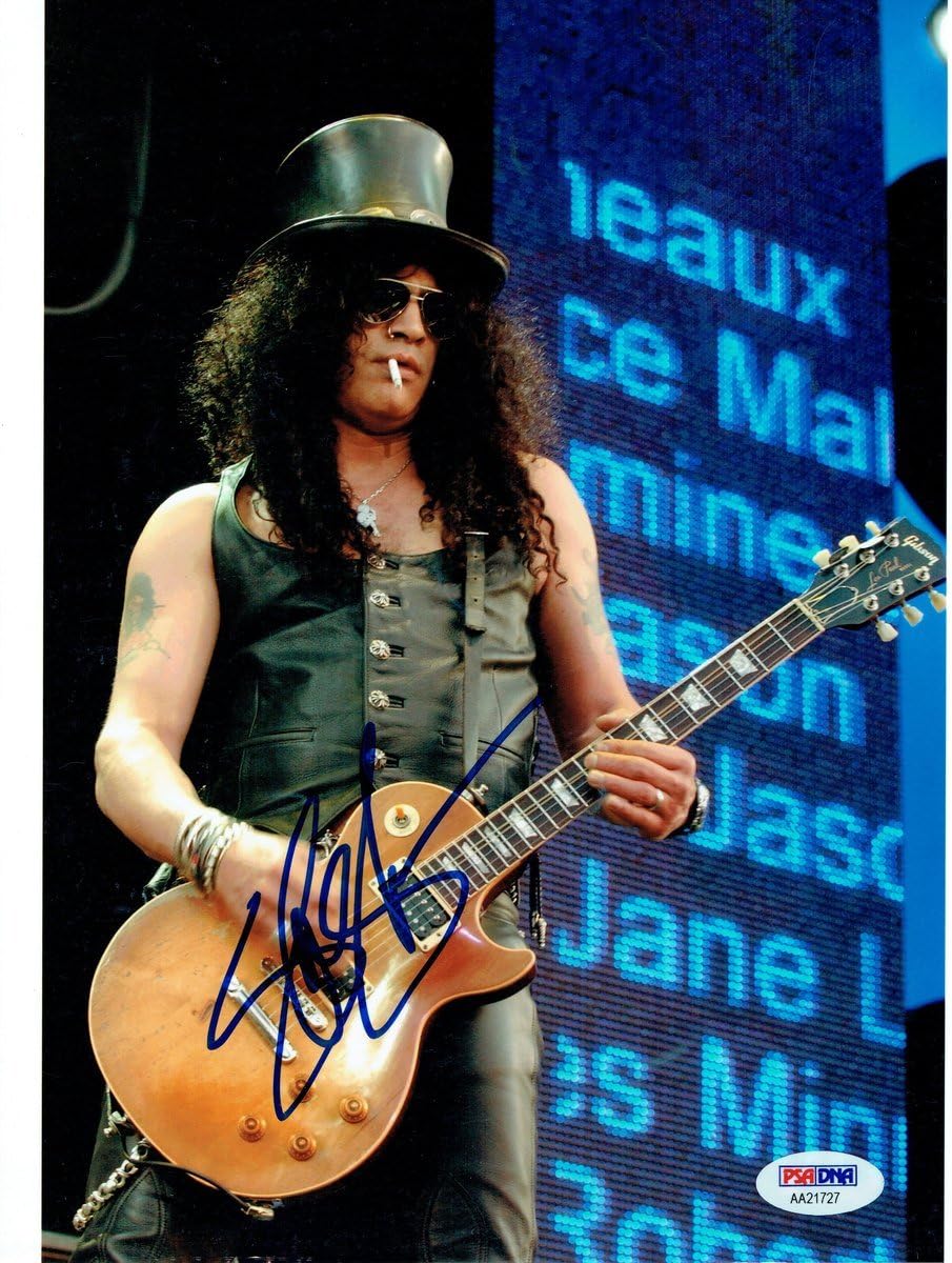Slash Signed Guns N Roses Autographed 8x10 Photo PSA/DNA #AA21727 at ...